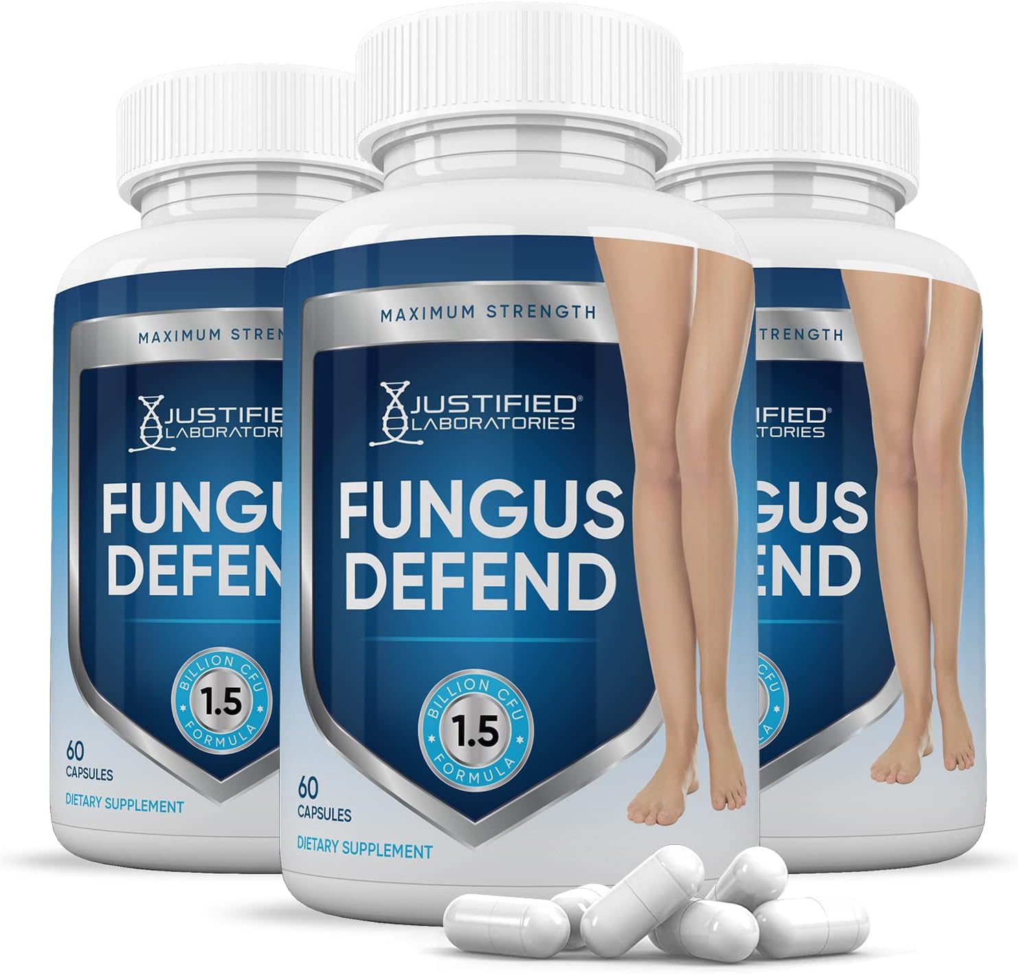 Amazon.com: Justified Laboratories (3 Pack) Fungus Defend Pills 1.5 ...