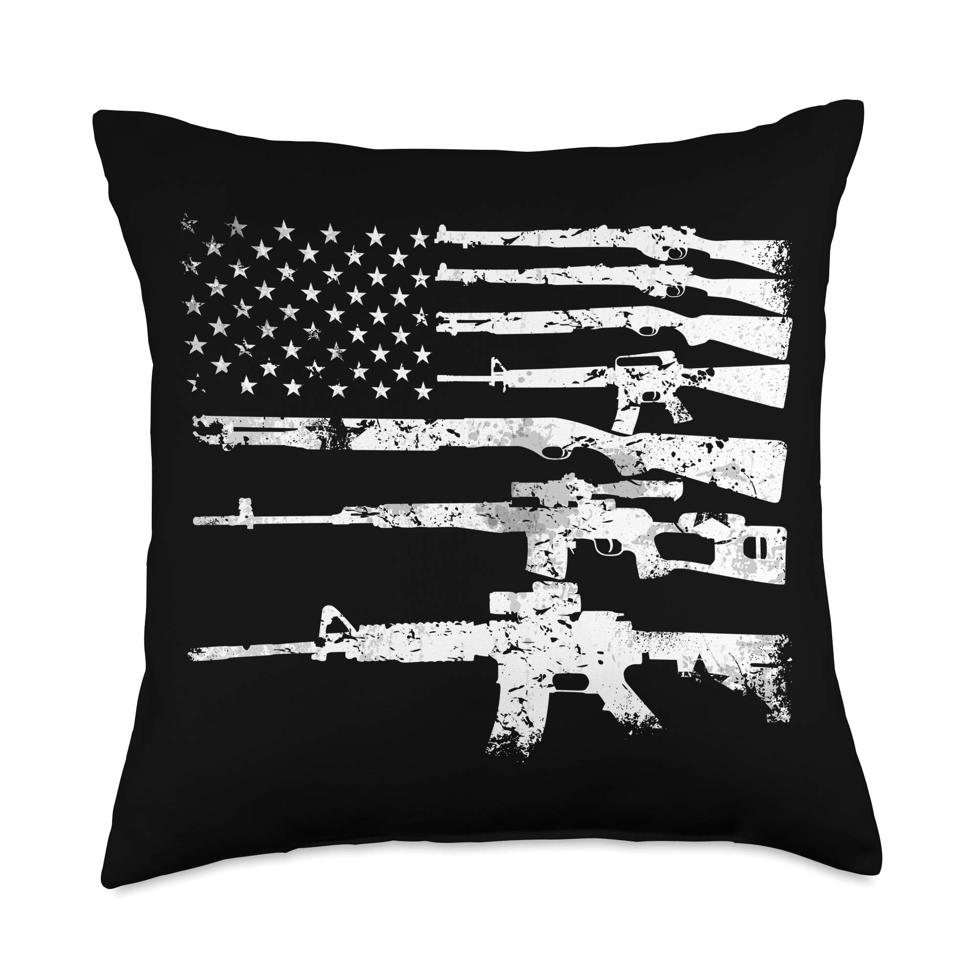 Usa Flag And Guns