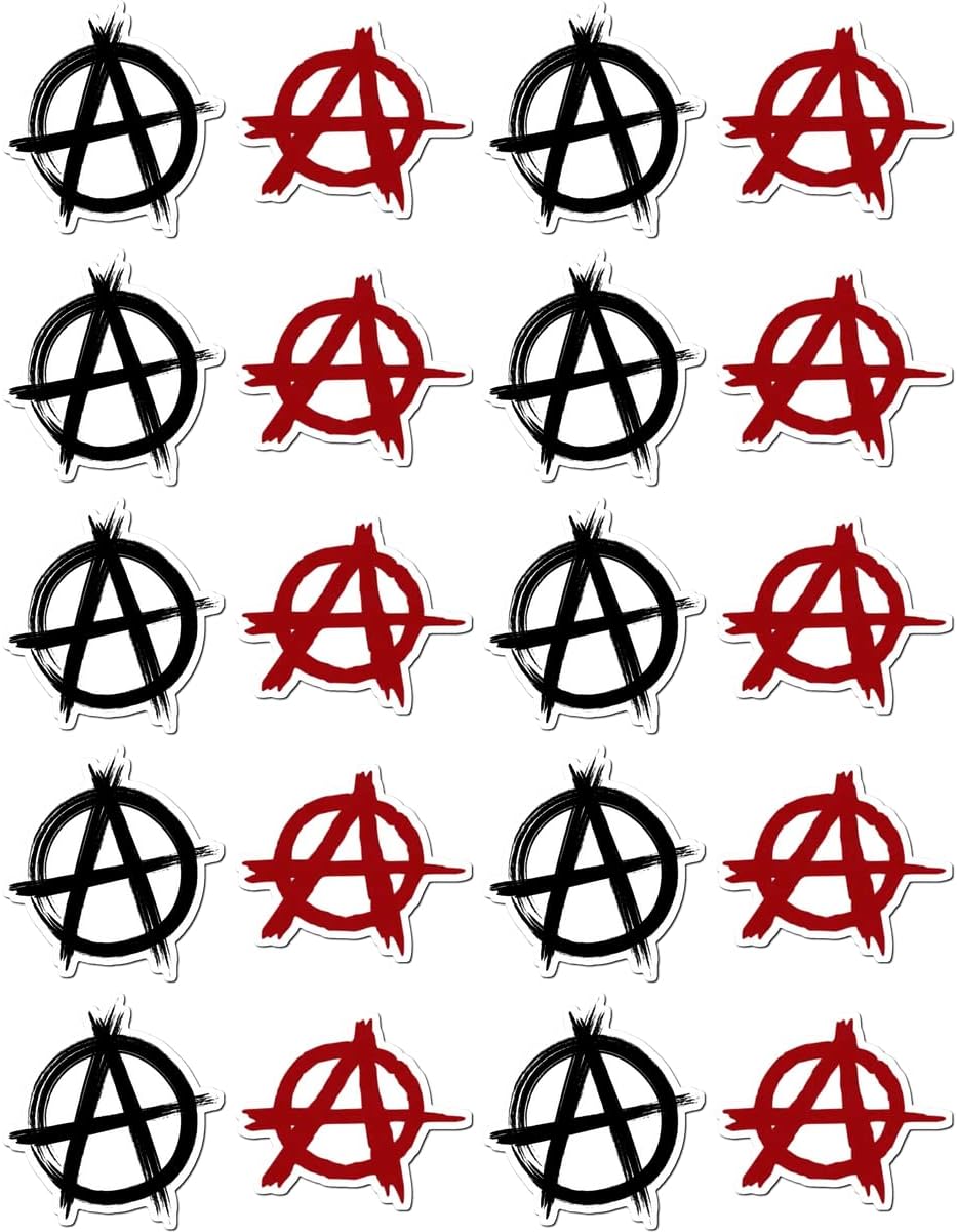 Amazon.com: Stickers 20 Pcs Per Pack Anarchy Laptop Symbol Aesthetic ...