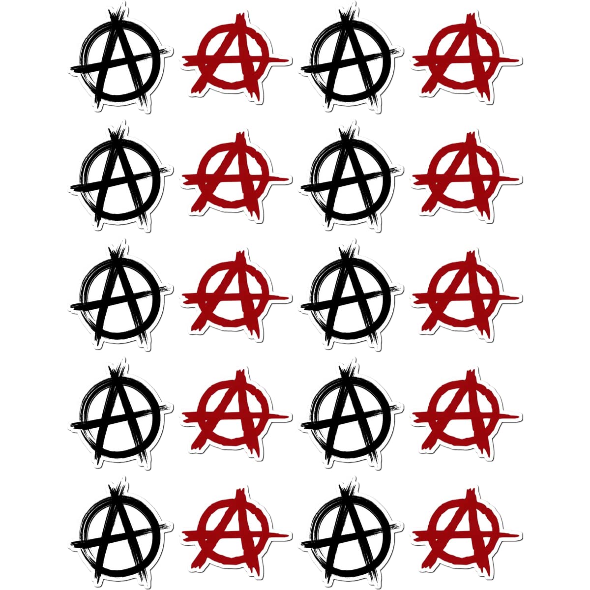 Amazon.com: Stickers 20 Pcs Per Pack Anarchy Laptop Symbol Aesthetic ...
