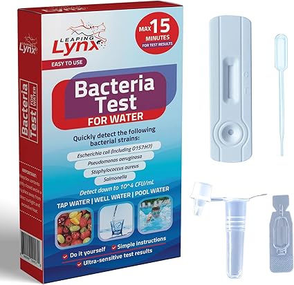 Coliform Bacteria Water Test Kit for E. coli, Salmonella, Legionella ...