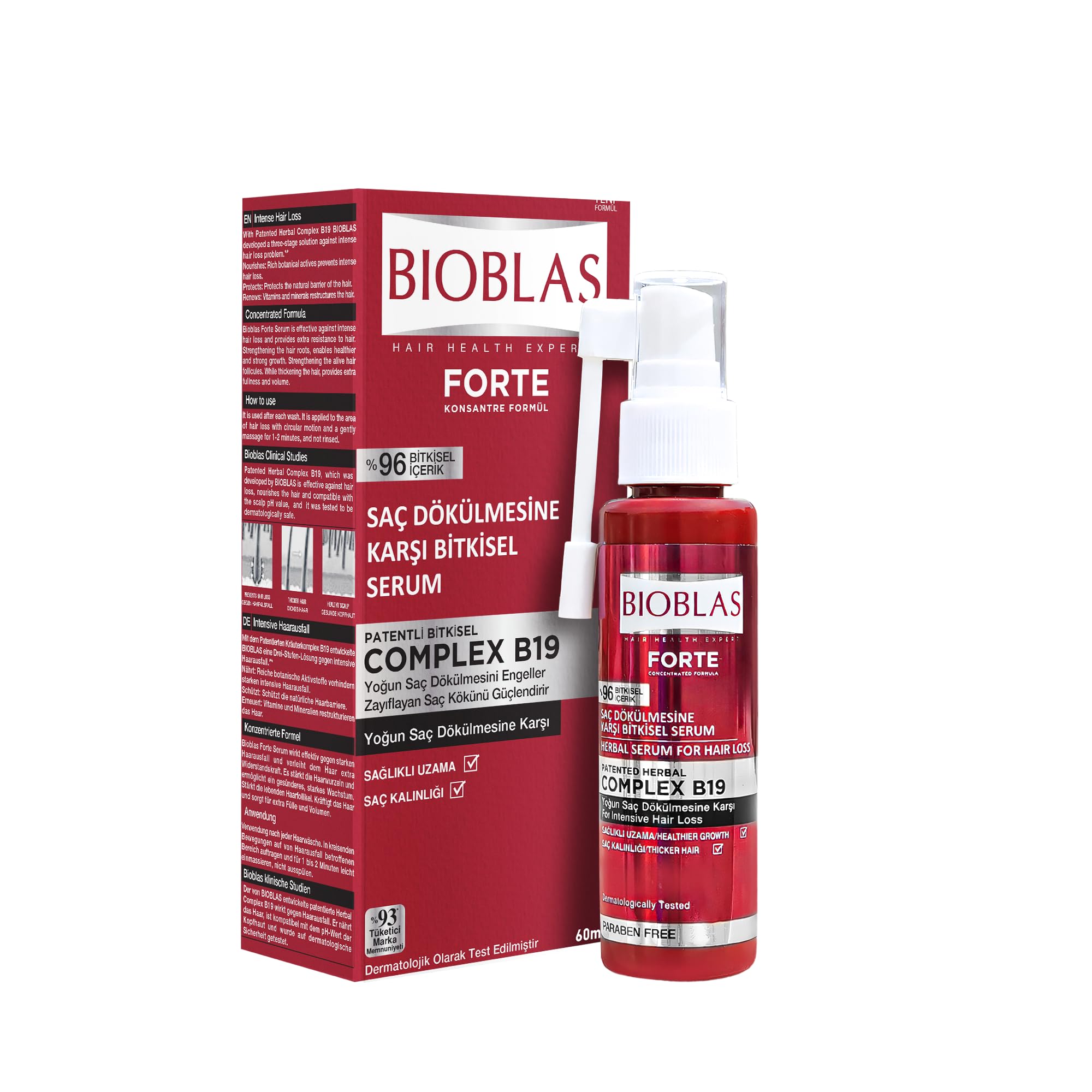 Bioblas Forte Intensive Hair Loss Herbal Serum 60 ML: Buy Online at ...