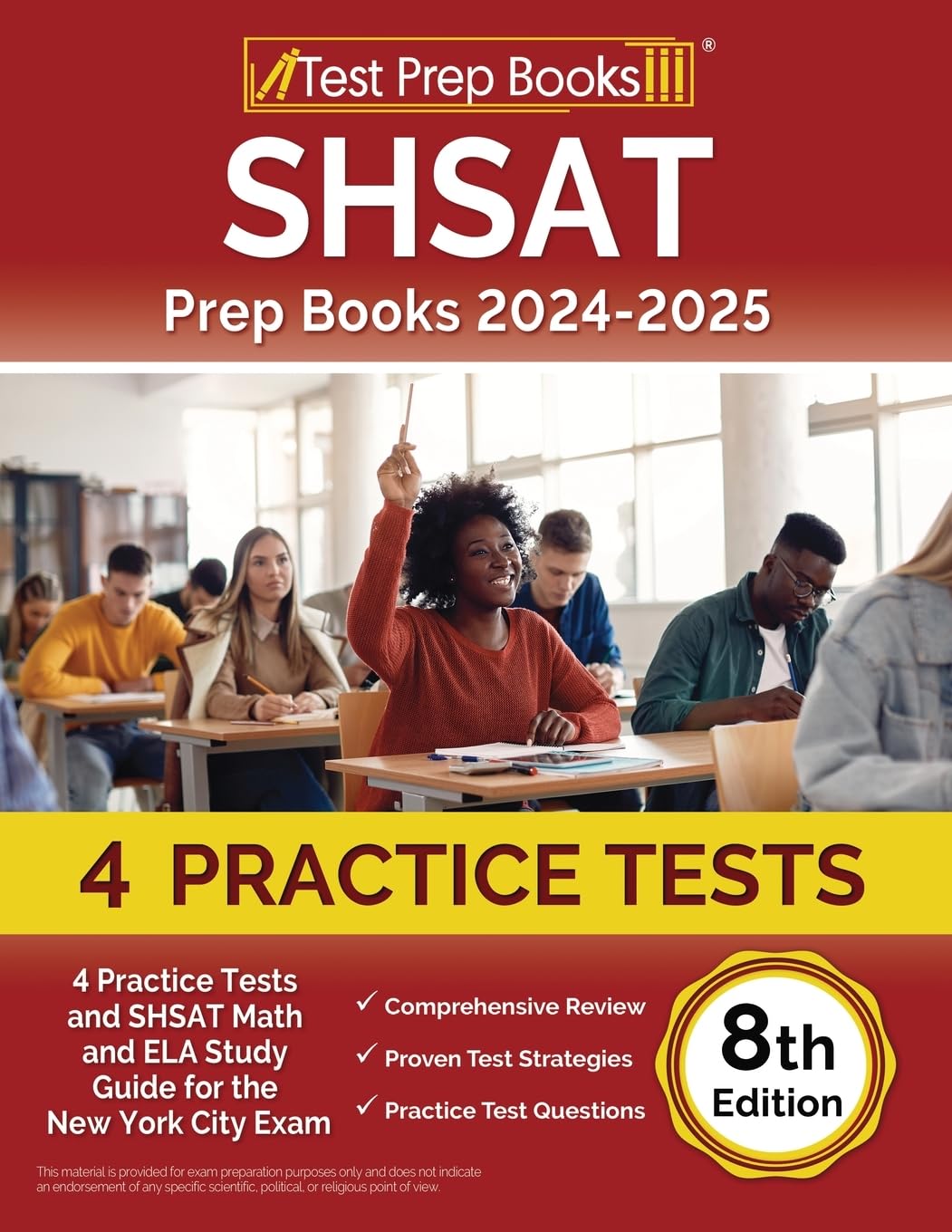 SHSAT Prep Books 2024-2025: 4 Practice Tests and SHSAT Math and ELA ...