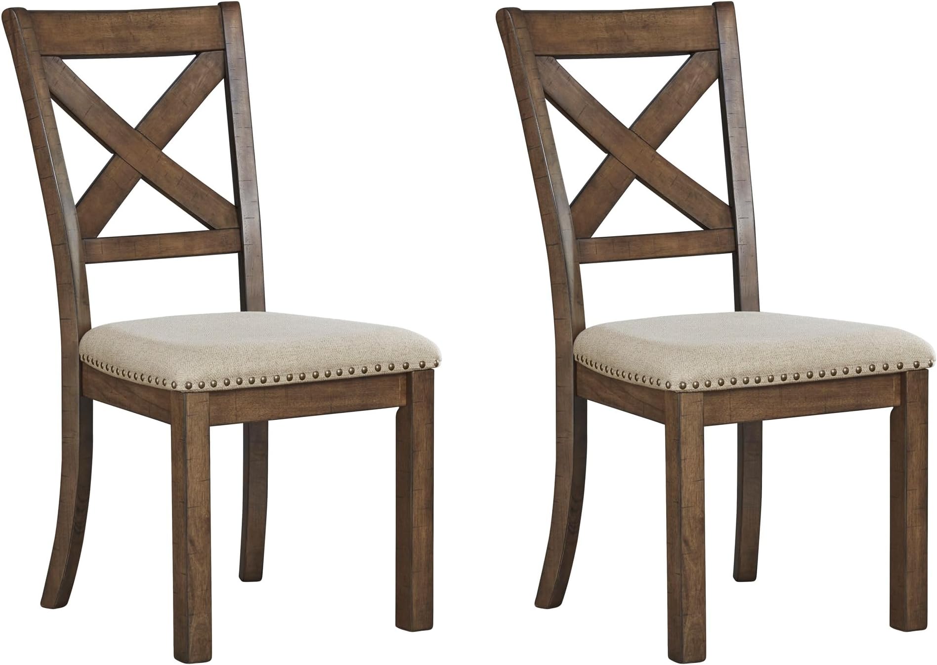Amazon.com - HOMES: Inside + Out Twirla Dining chaor, Brown Cherry - Chairs