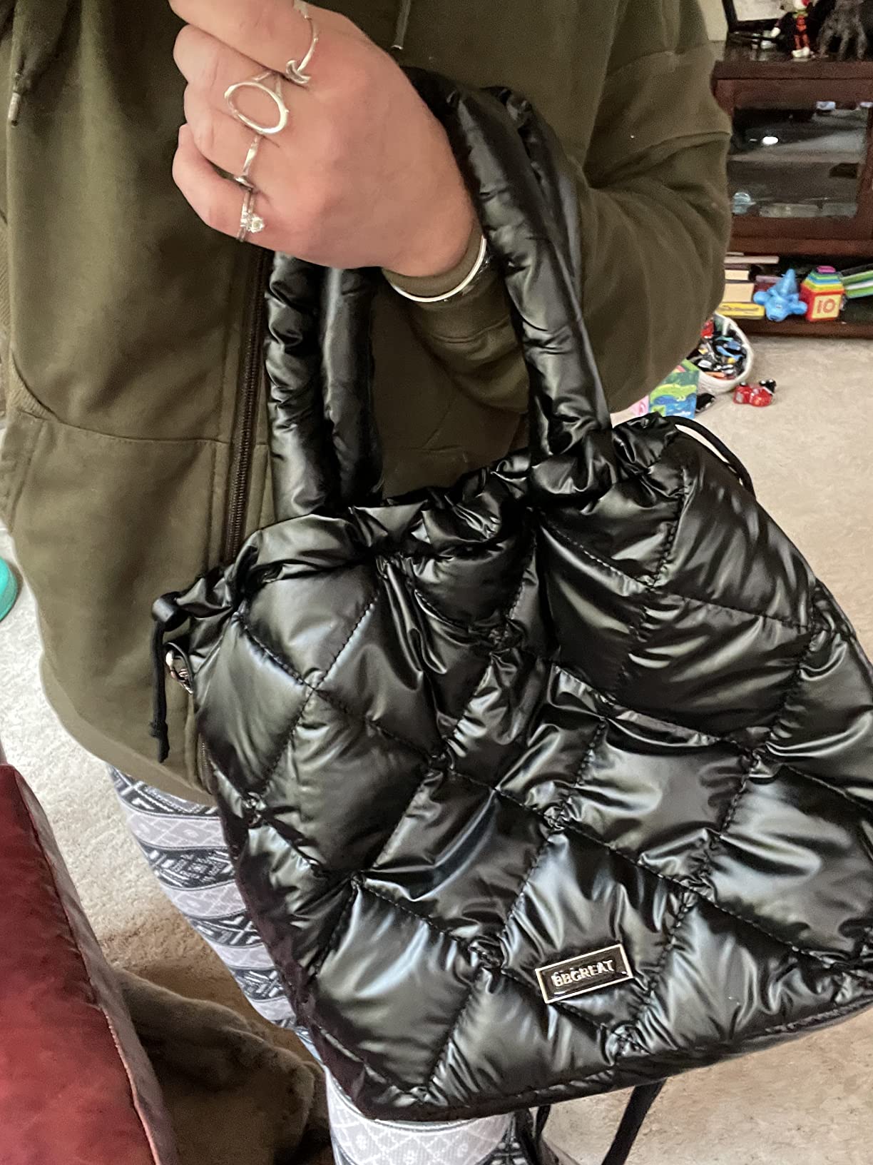 $8/mo - Finance Lightweight Puffer Crossbody Bag for Women, Handbag ...