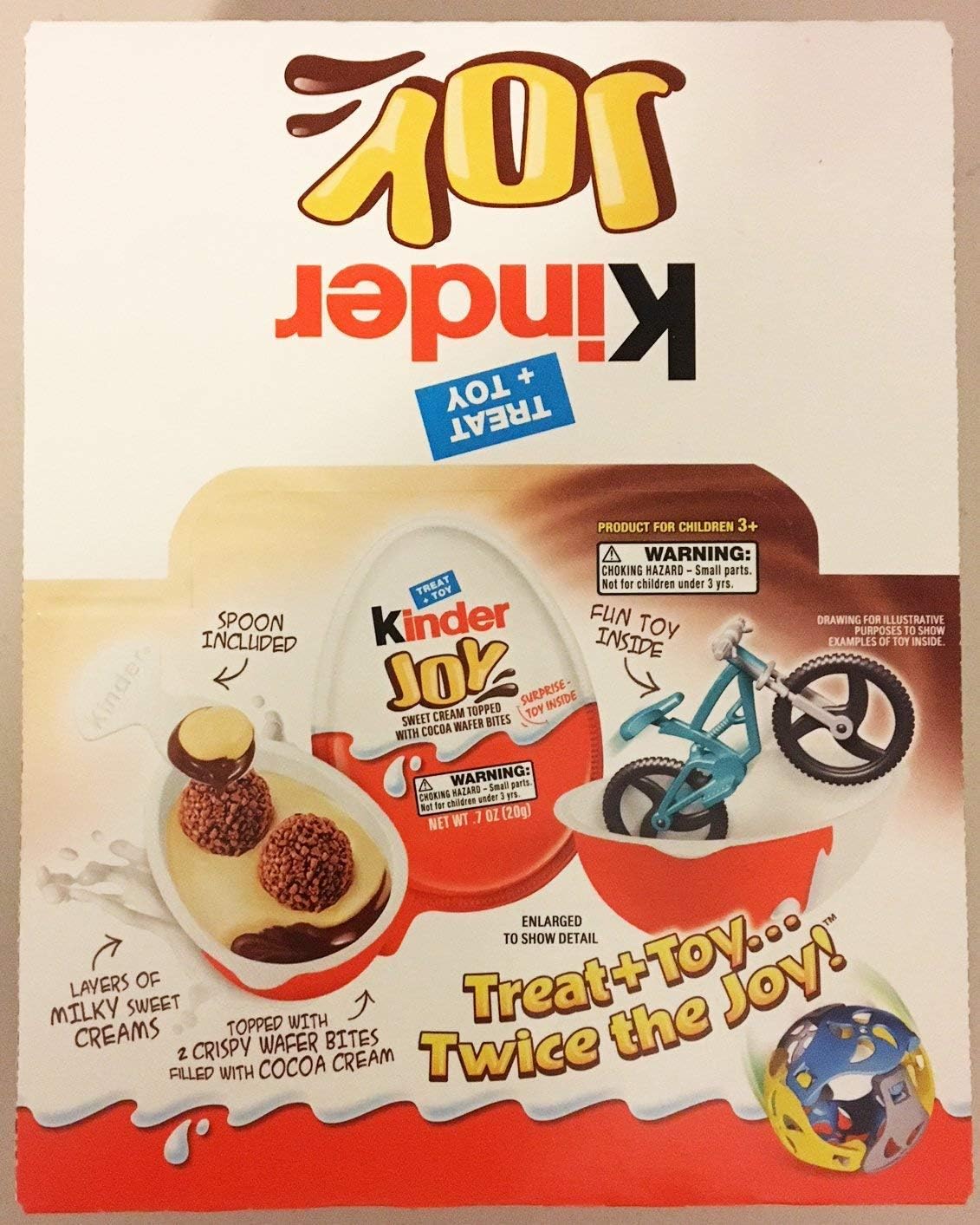 Amazon.com: Kinder Joy Eggs, 15 Count, Treat Plus Toy, Sweet Creams and ...