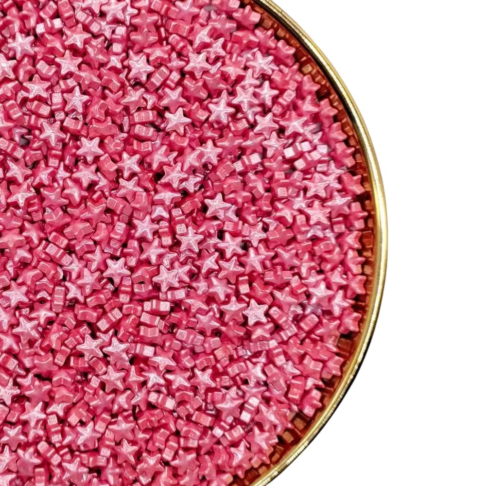 Amazon.com: NIPEOR Christmas Red Star Sprinkles for Cupcake Decorations ...