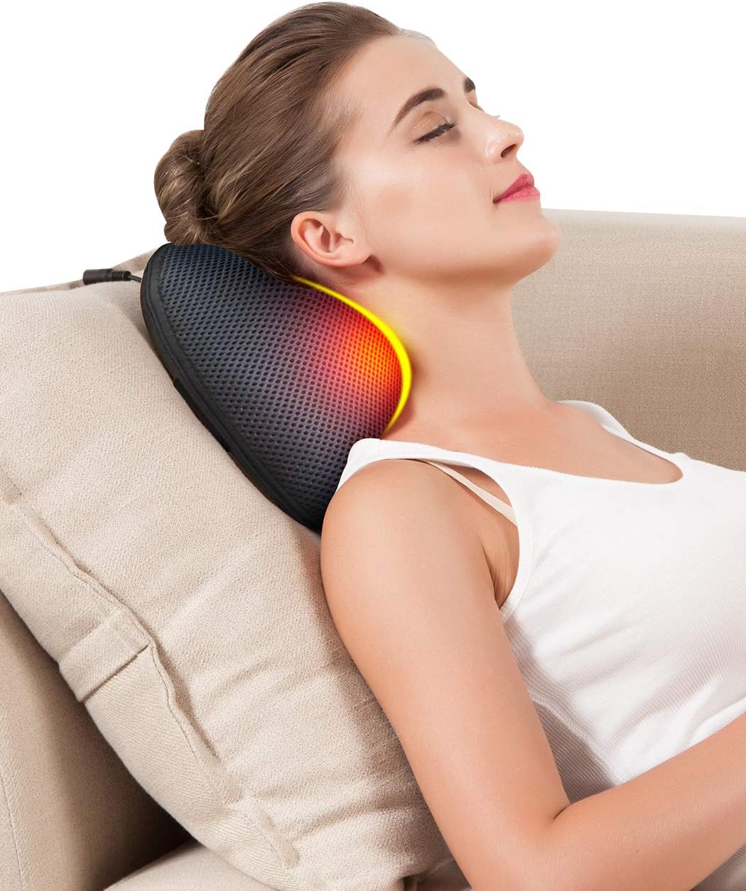 Amazon.com: Kim Carrey 3D Deep Tissue Electric Massage Pillow for Neck, Shoulder, Back & Leg ...