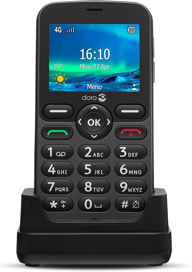 Doro 5860 - Entsperrtes Seniorenhandy mit 4G (LTE+3G+2G), digitalen ...