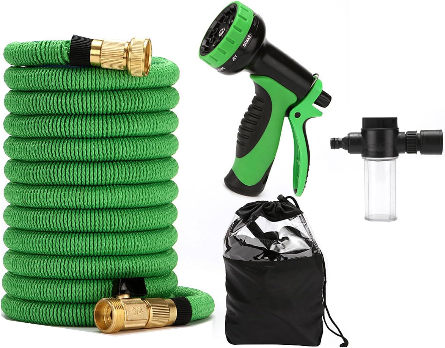 Amazon.com: Garden Hose Set Plastic High-Pressure Car Wash Water Gun ...