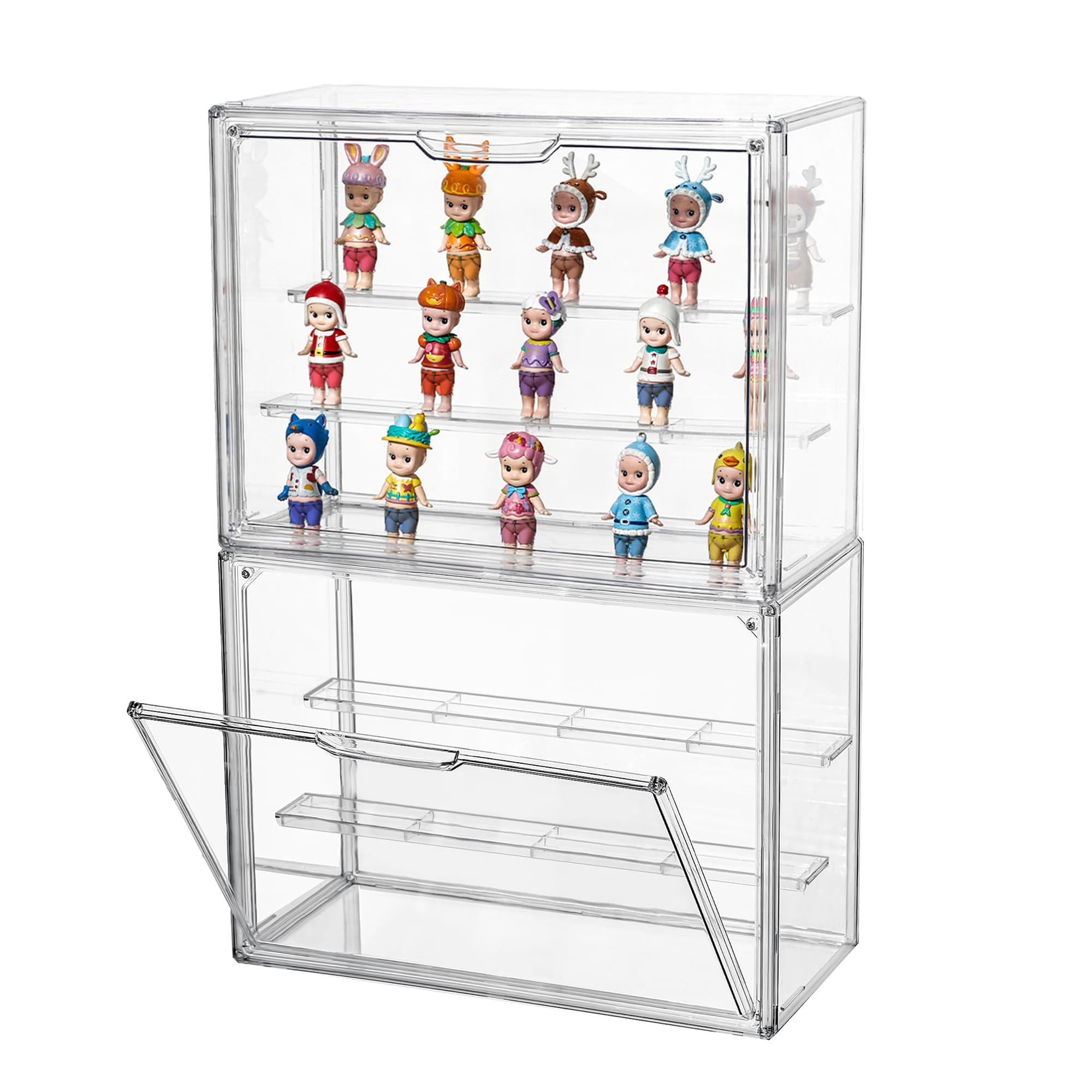 Amazon.com: 2 Pcs Clear Acrylic Display Case 3 Tier Display Case with 2 ...