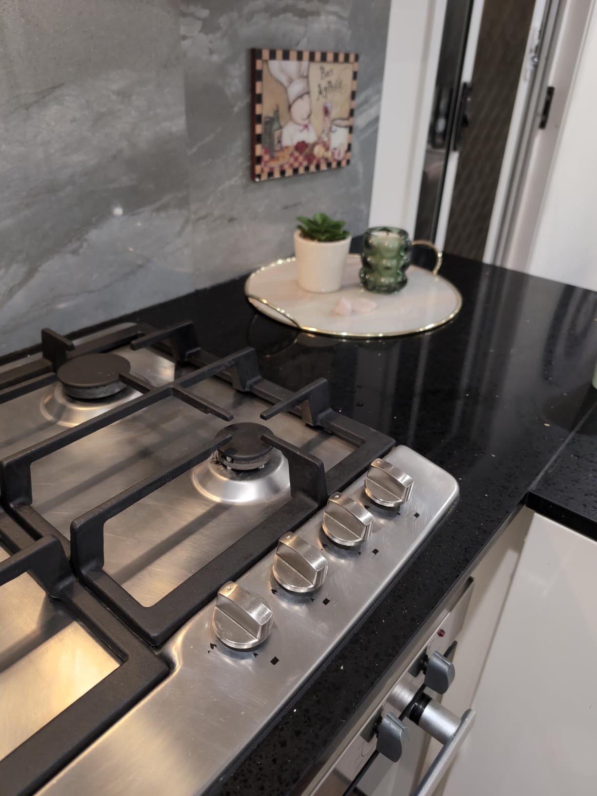 YANWANDEFA 4 Pcs 6MM Gas Hob Knobs Silver Cooker Hob Knobs Universal ...