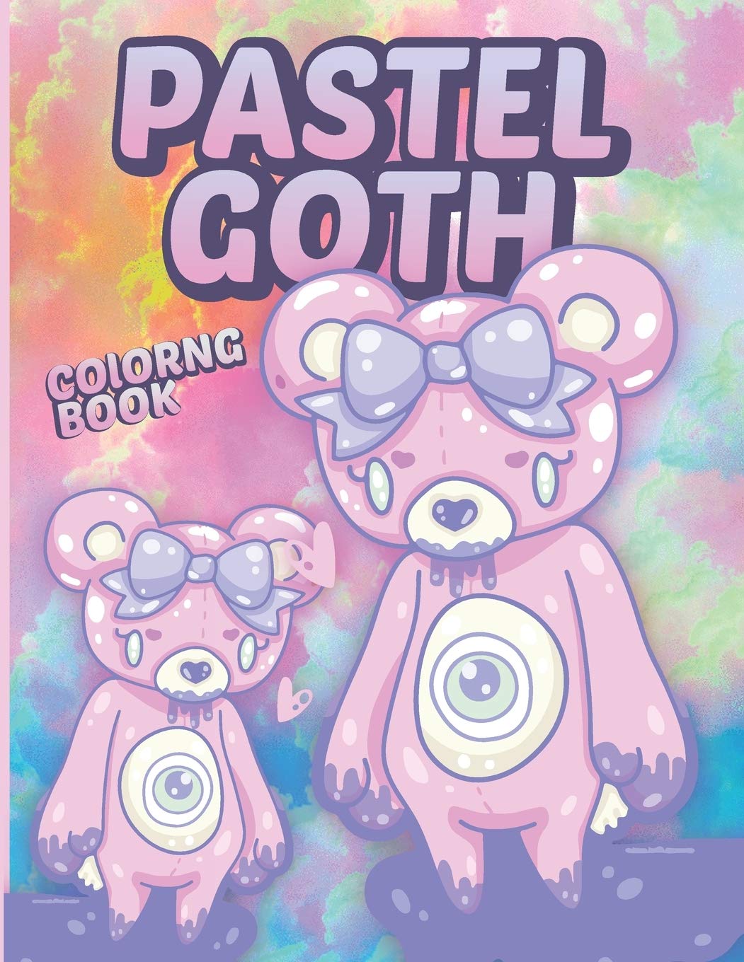 Pastel Goth Coloring Book Cute And Creepy Horror Kawaii Adorable ...