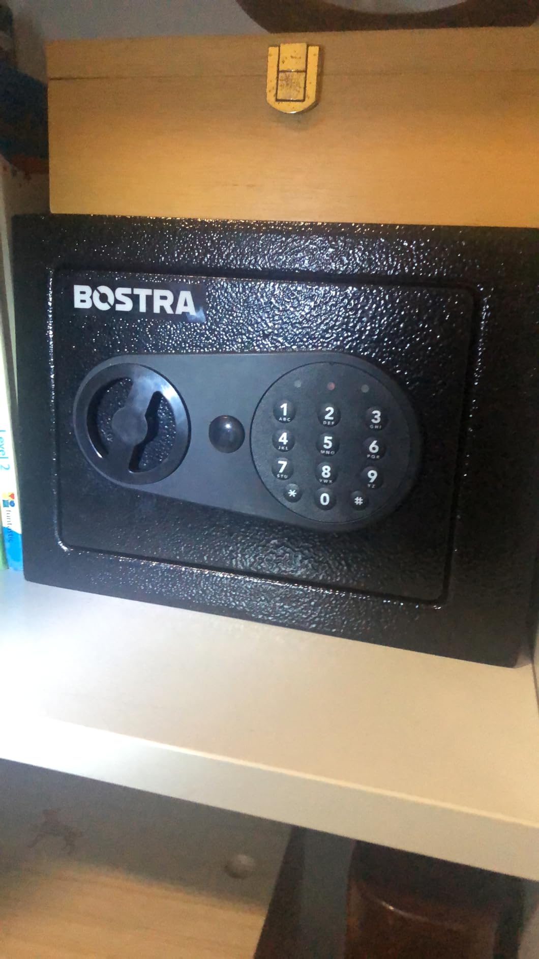 Bostra Fireproof Safe Box with Sensor Light & Fireproof Bag, Money Safe ...