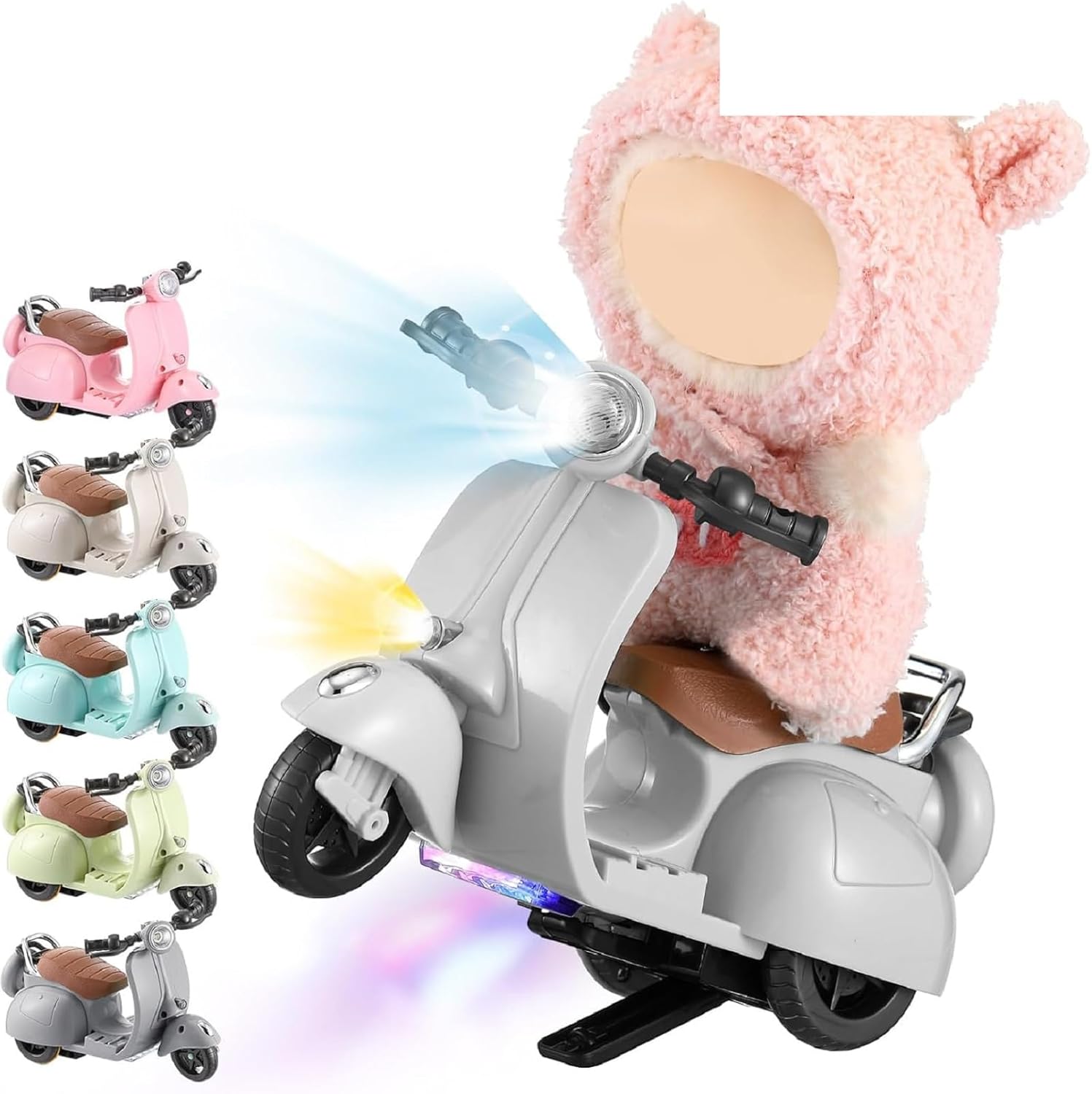 Amazon.com: Simgoing 1 Pcs Doll Scooter Doll Vehicles Mini Electric ...