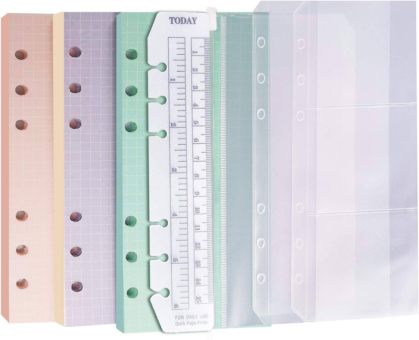 Amazon.com : A6 Looseleaf Binder Paper Refills Set from Chris.W, 80 ...