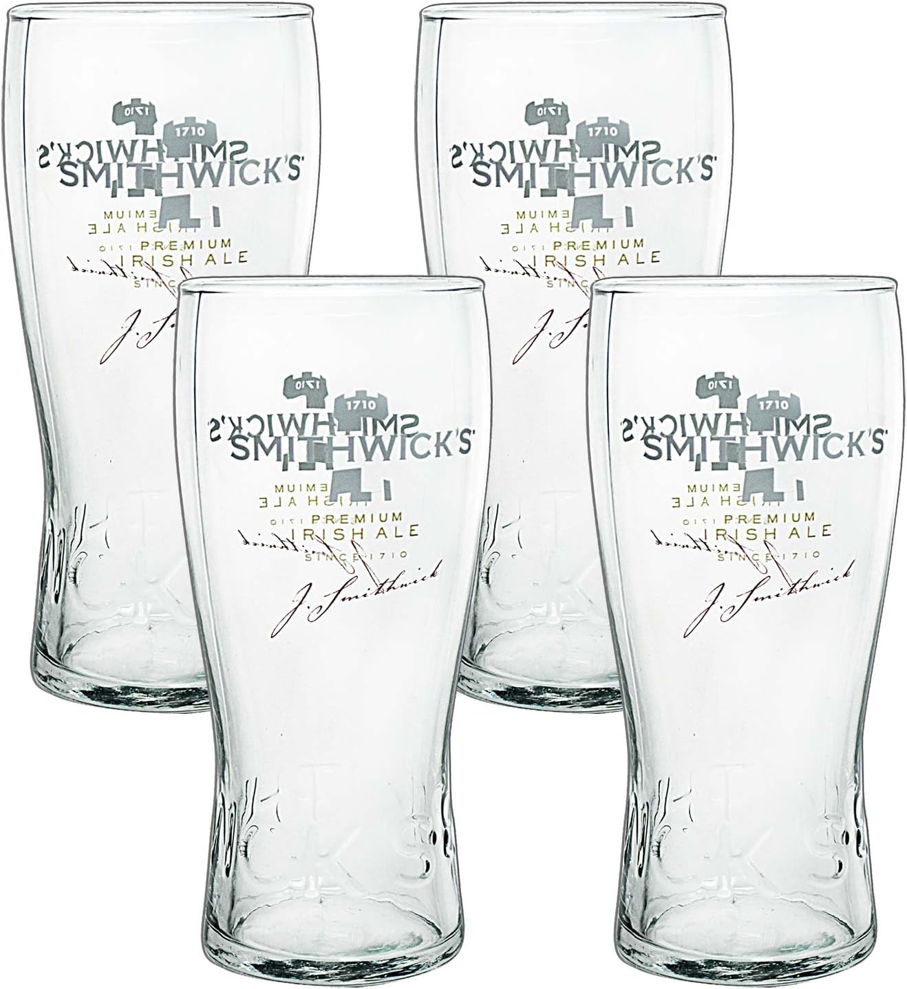 Amazon.com | Luminarc 4 Piece Smithwick's 20 oz Glass with Nucleation ...
