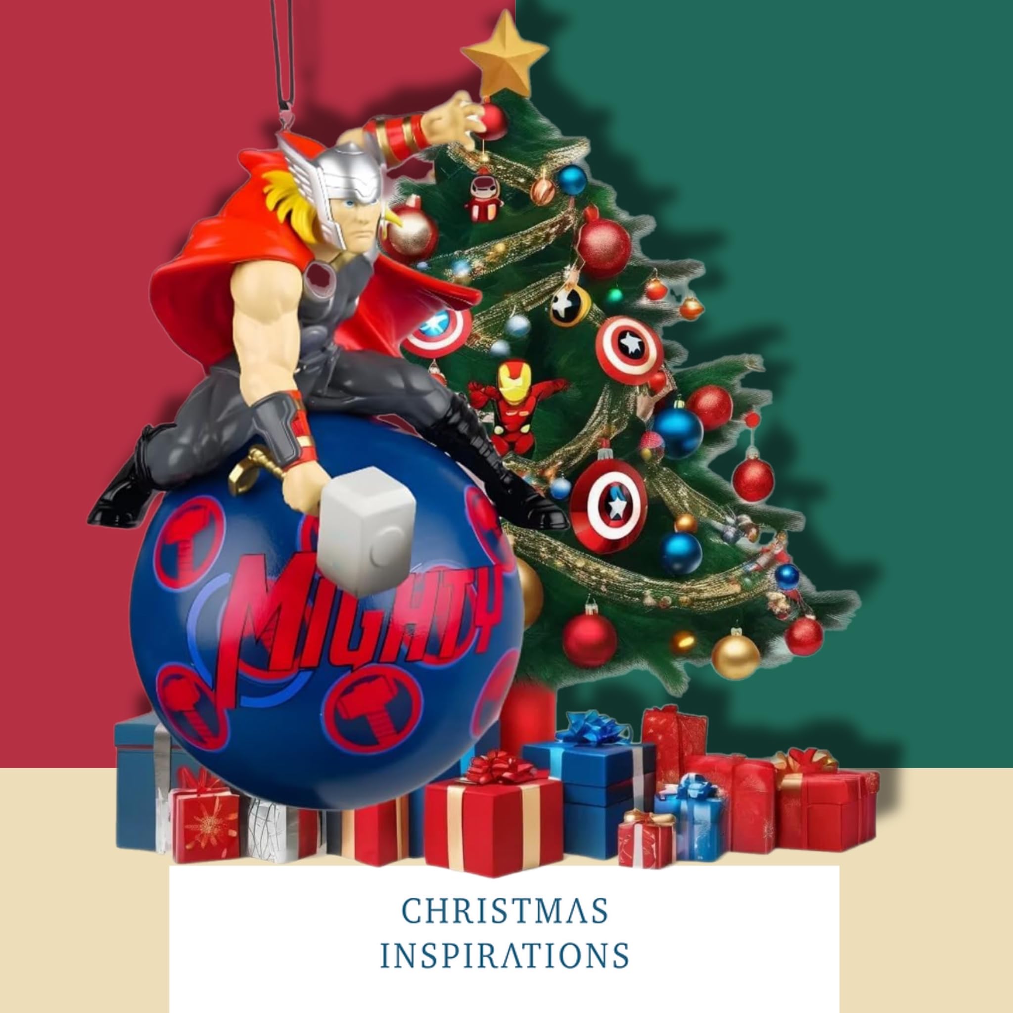 Marvel Themed Christmas Trees Superhero Christmas Ornaments: Fun