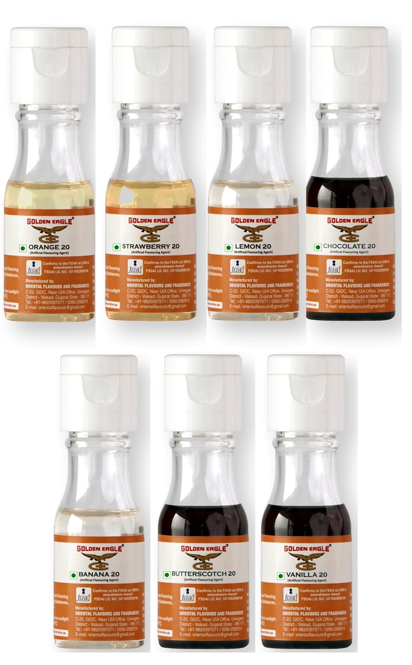 Golden Eagle Combo of Essence Flavours Orange, Strawberry, Lemon ...