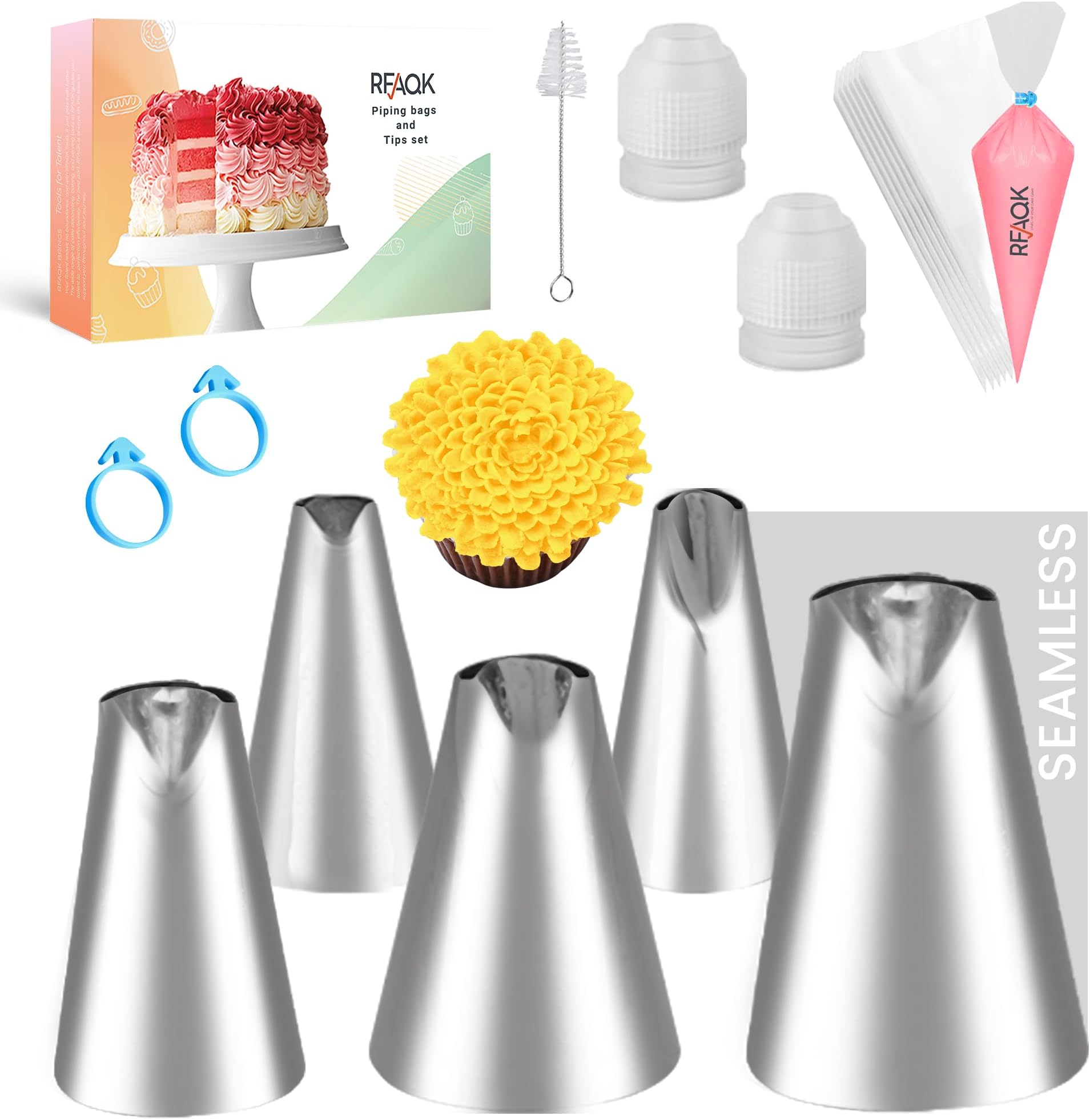 Amazon.com: Wilton Round Star Icing Tip Set, Large: Home & Kitchen