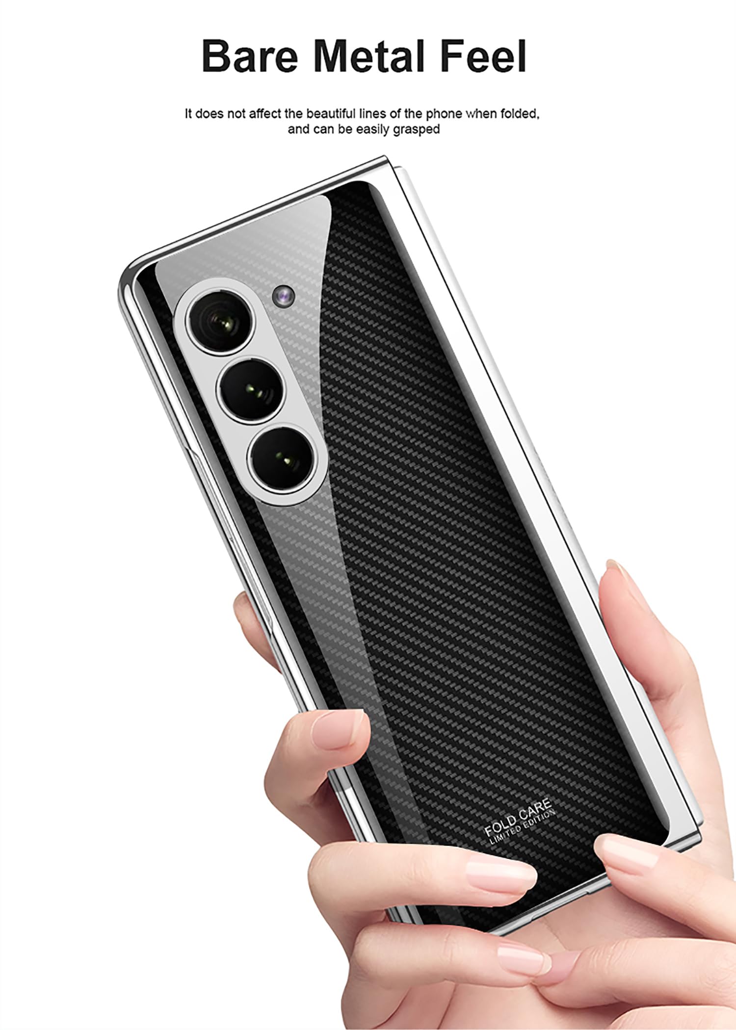 Snapklik.com : SHIEID Galaxy Z Fold 5 Case - Ultra-Thin Electroplated Frame