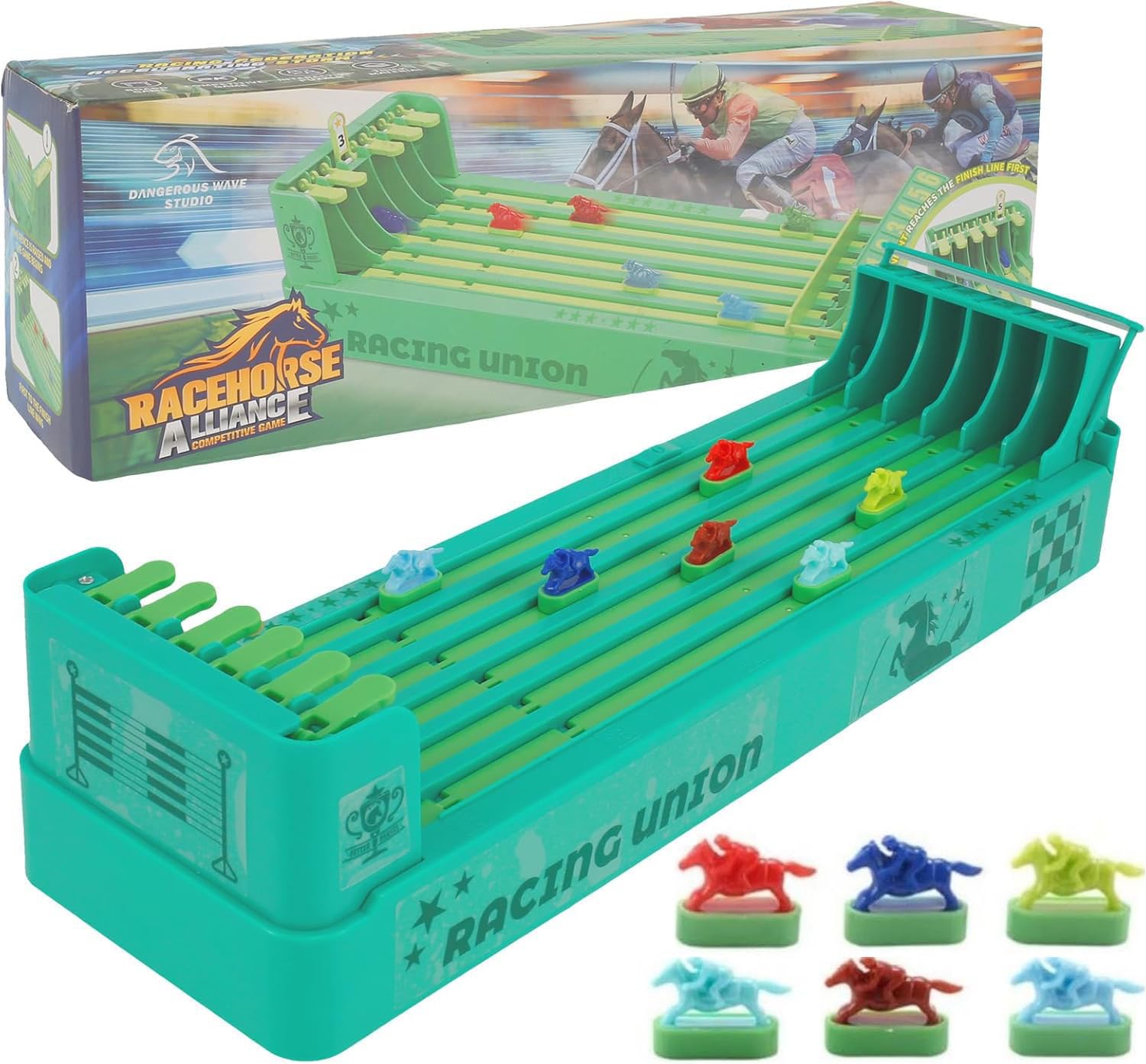 Horse Racing Game with 6 Horses, Fun Table Horse Racing Board Game ...