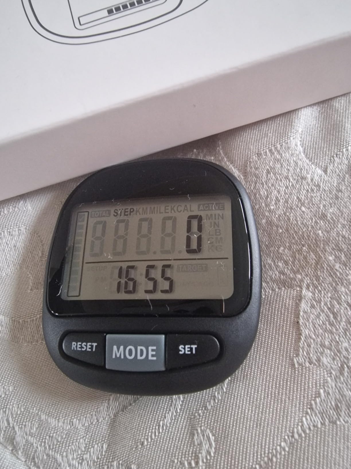 3D Pedometer for Walking, Larger Display Step Counter with Removable ...