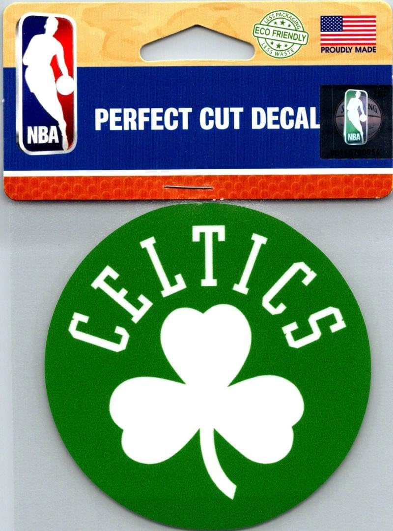 Amazon.com: (HCW) Boston Celtics Perfect Cut Colour 4"x4" NBA Licensed ...
