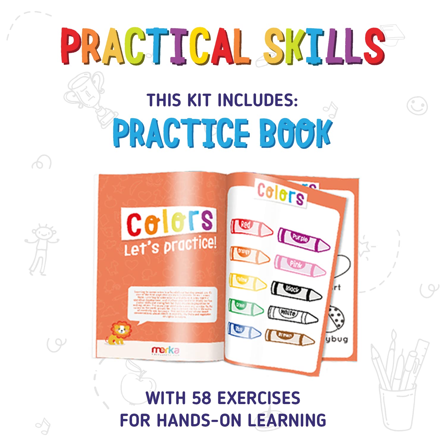 merka Toddler Learning Kit: Letters, Numbers, Shapes and Colors ...