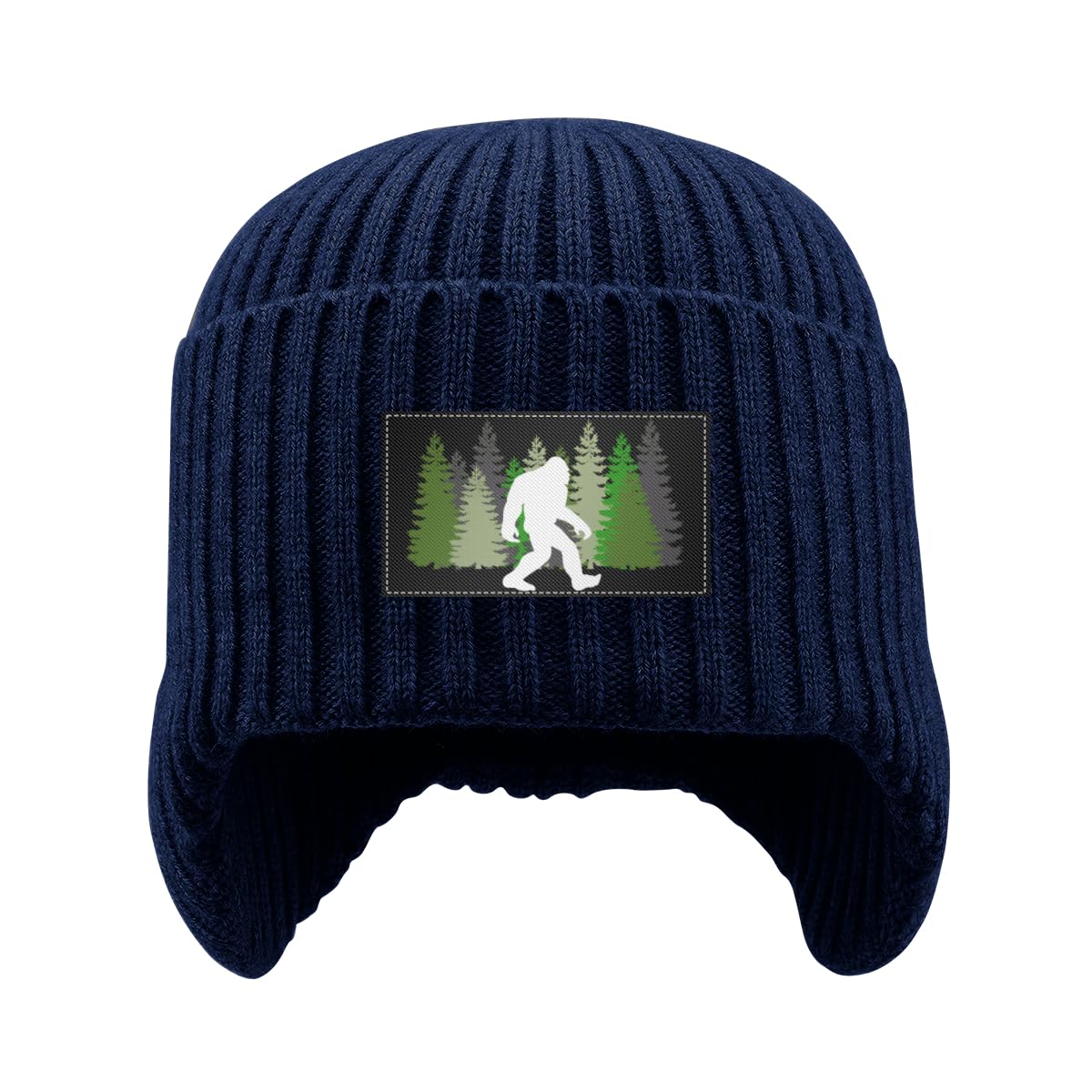 비니 모자 이어플랩 겨울 니트 모자 남성용 여성용 따뜻한 니트 스컬 스키 모자 야외용 선물용 블랙 Kr