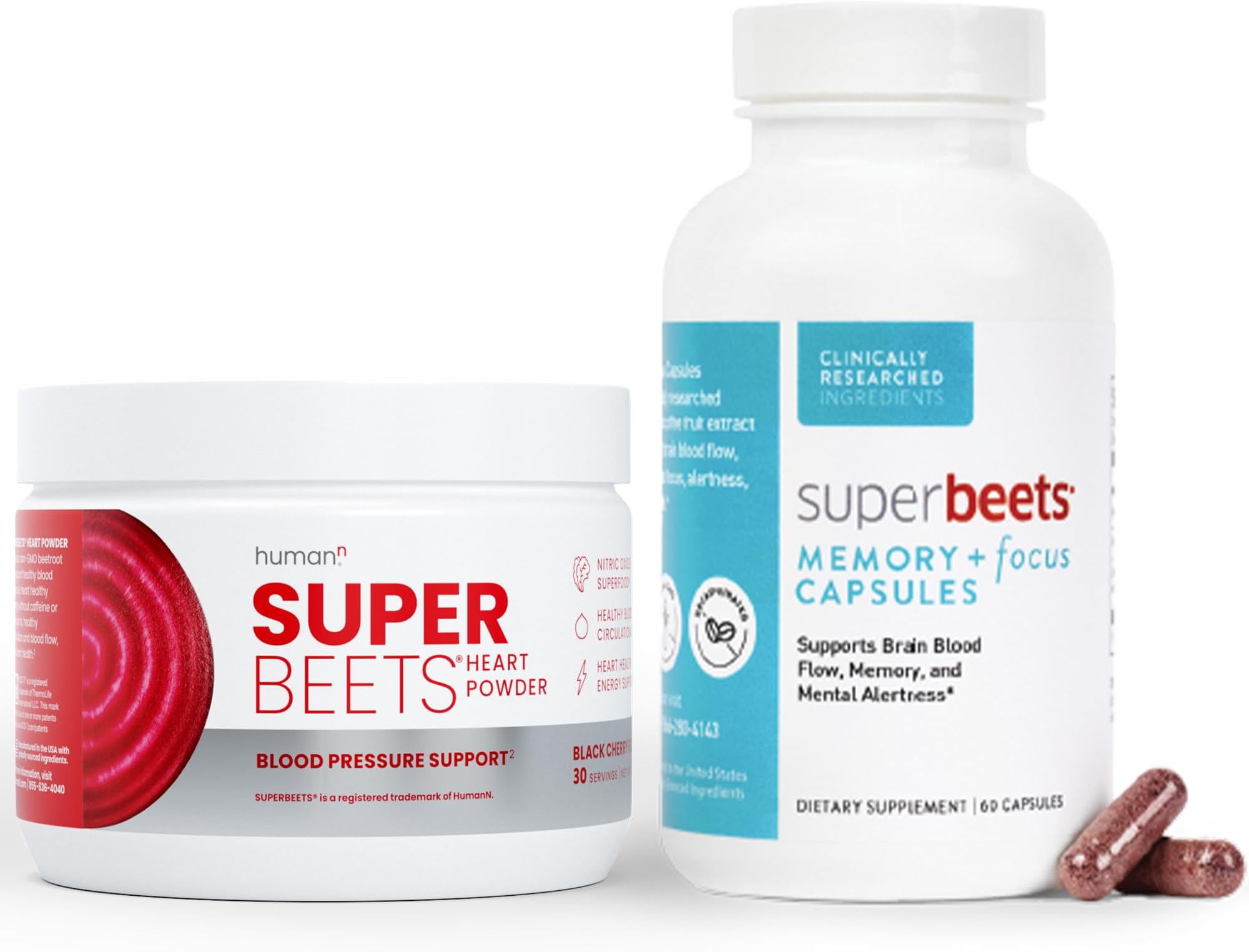 Amazon.com: humanN SuperBeets Black Cherry Powder & SuperBeets Memory ...