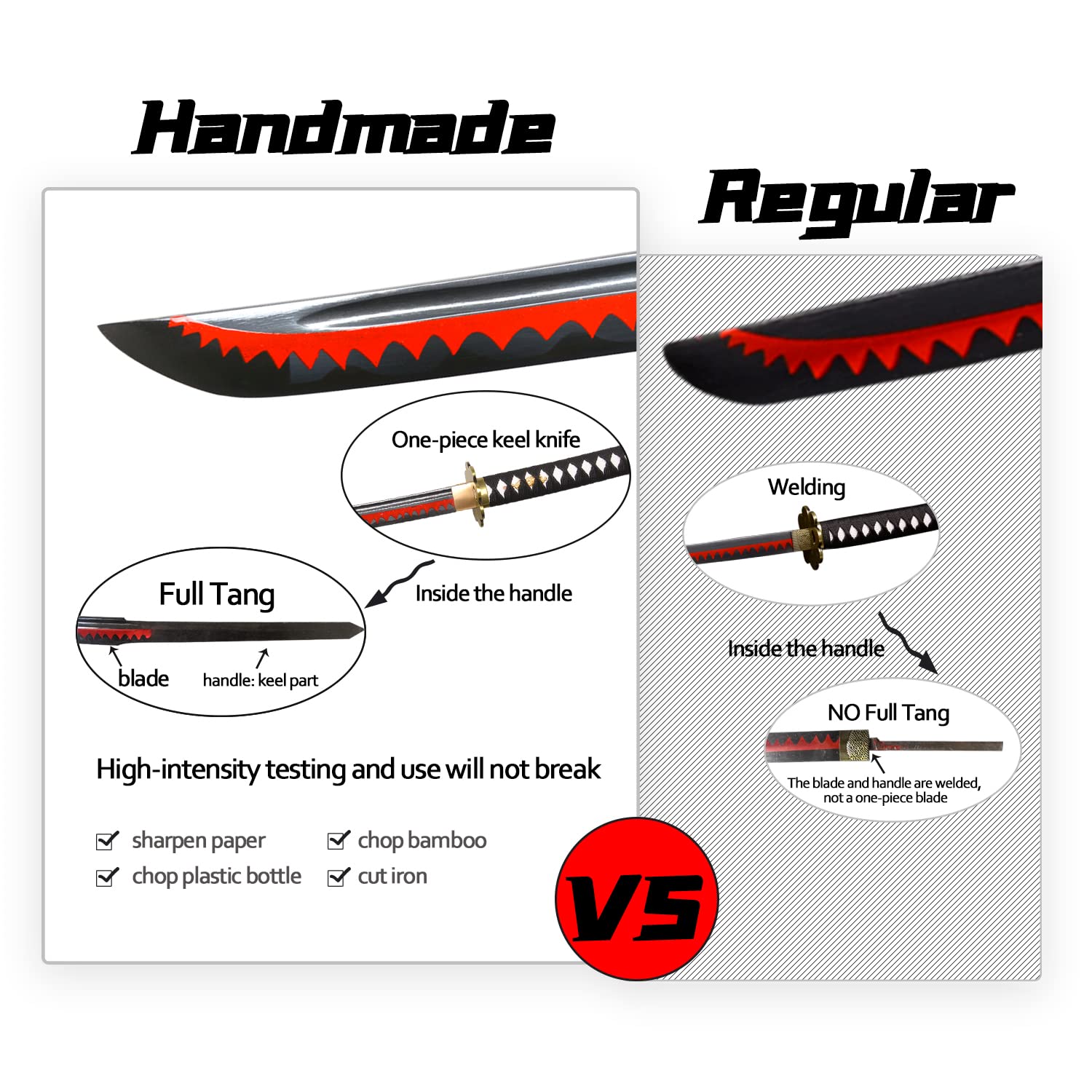 Snapklik.com : Anime Cosplay Roronoa Zoro Hand Forged Katana Real Sword ...