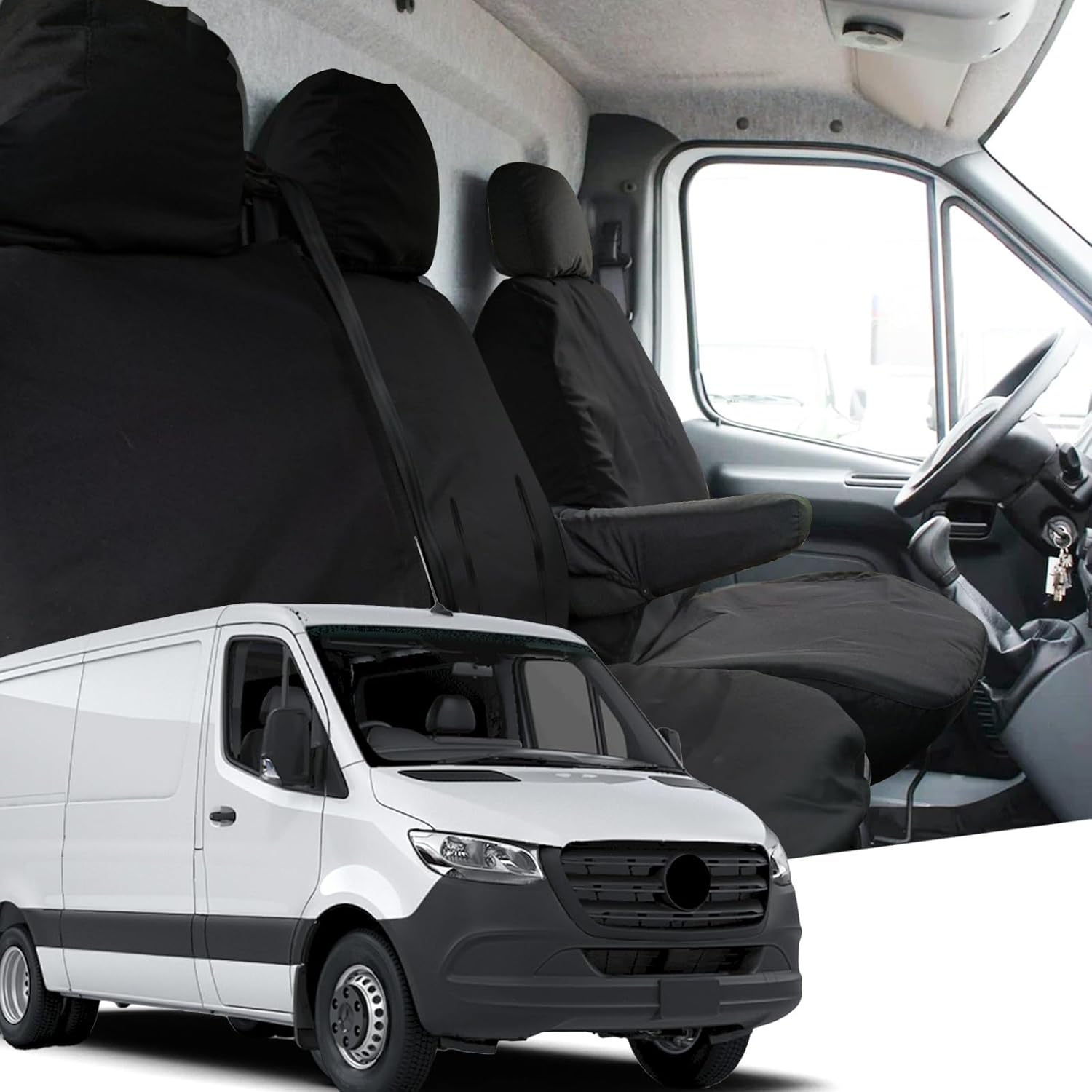 Amazon.com: Gpaentsn Heavy Duty Seat Covers Compatible with Sprinter ...