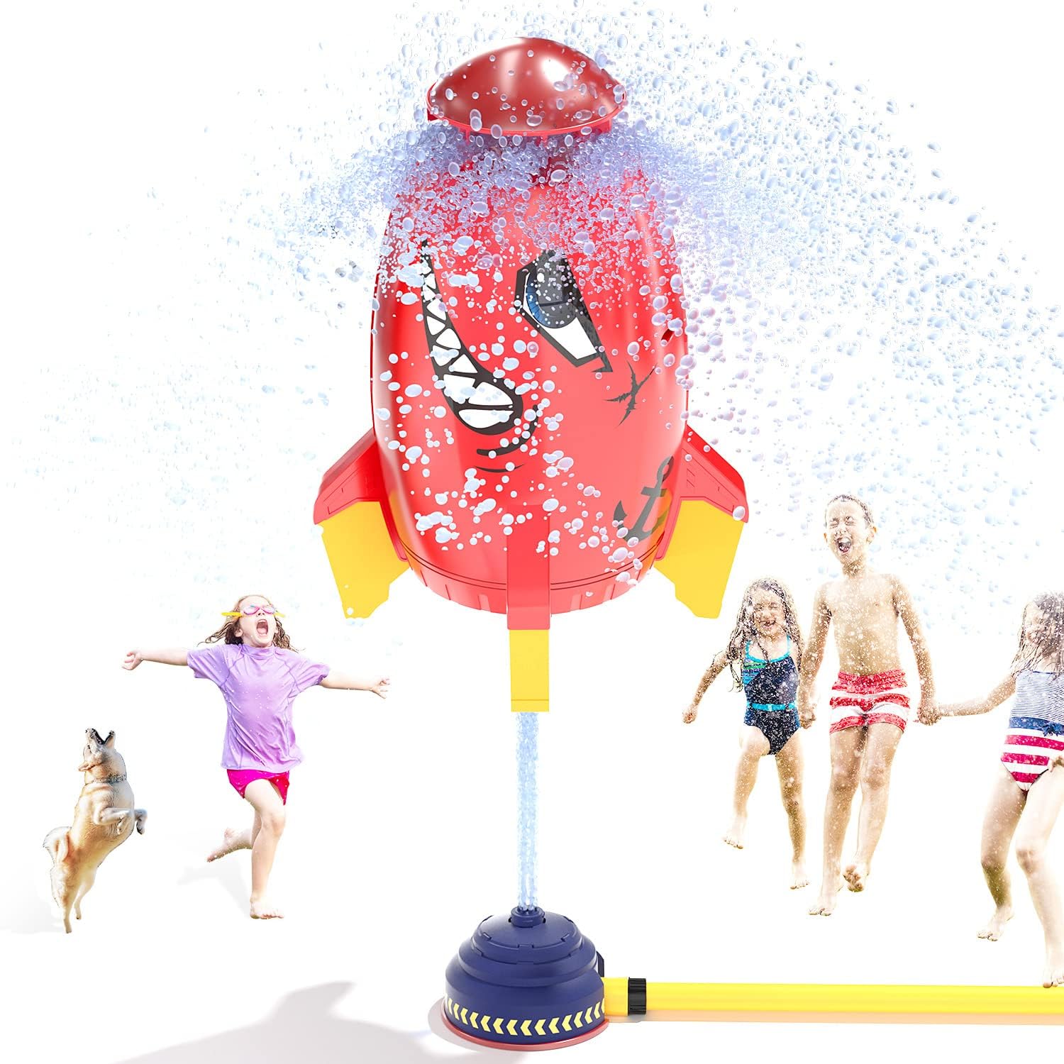Buy Wonglea Water Sprinkler for Kids,Rocket Launcher Outdoor Water Toys ...