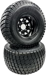 Amazon.com: Set of 2-24x12.00-12 4 Ply Turf Tech Tire & Wheel Assembly : Patio, Lawn & Garden