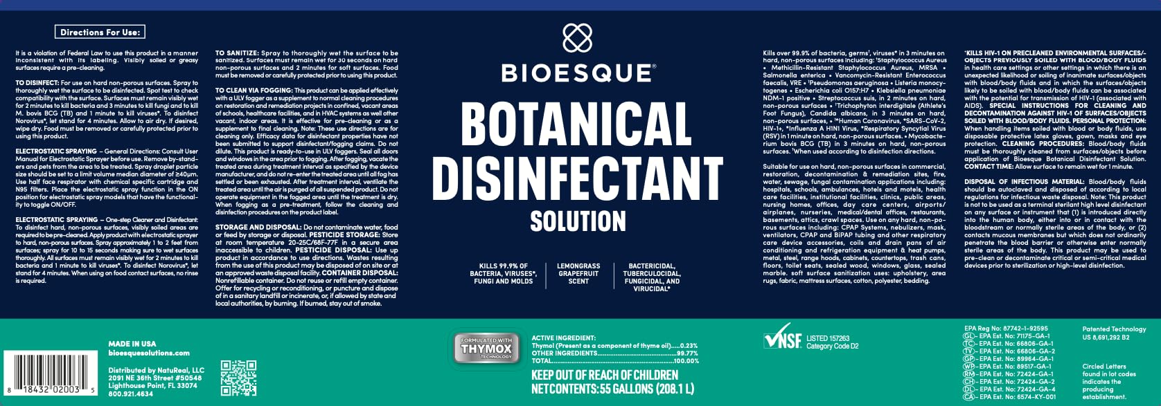 Snapklik.com : Bioesque Botanical Disinfectant Solution, Heavy Duty ...