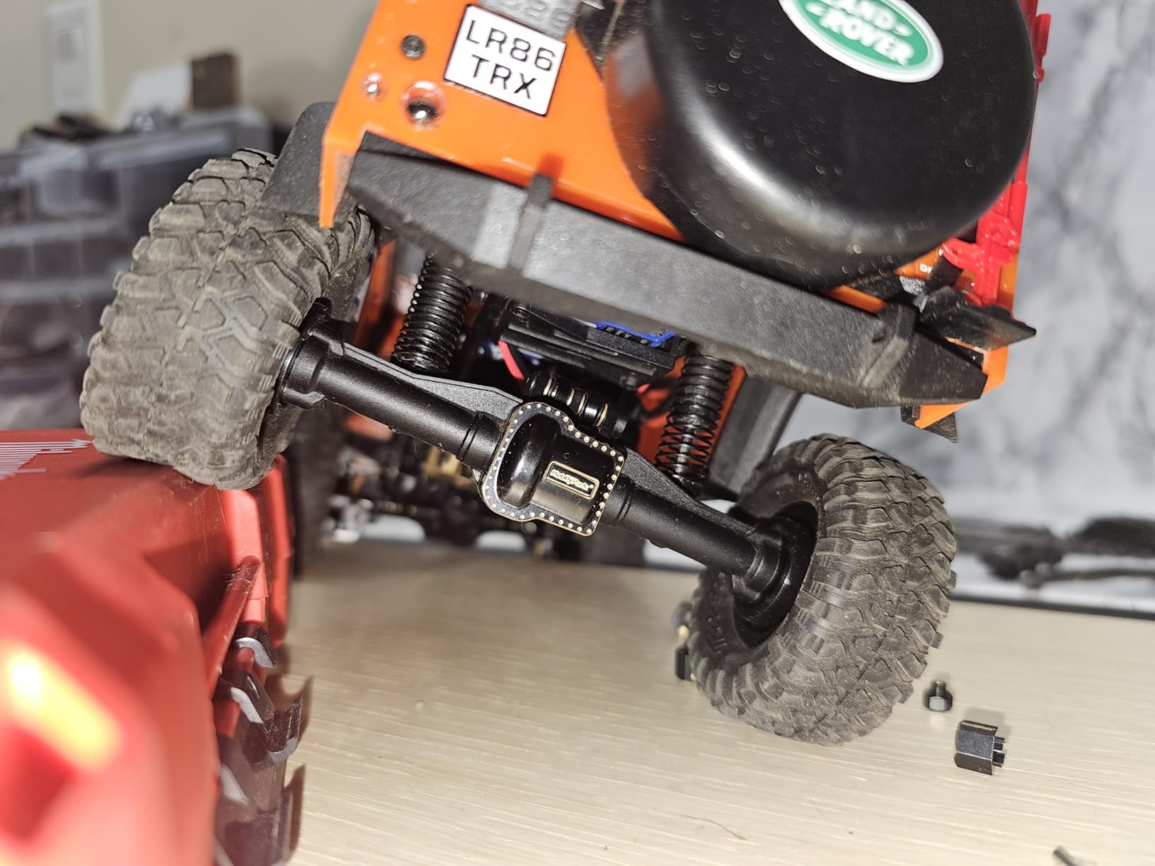 Amazon.com: HobbyPark Brass Steering Link Diff Covers Caster Blocks ...