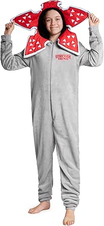 Stranger Things Fleece Onesie for Kids Hooded Onesie for Kids Teenagers ...