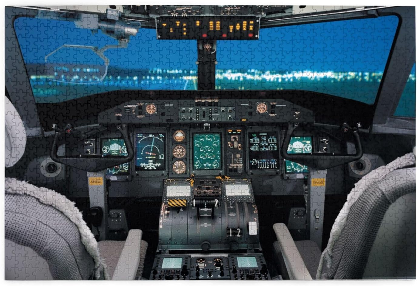 Amazon.com: NELife 1000 Pieces Airplane Cockpit View Jigsaw Puzzle,Fun ...