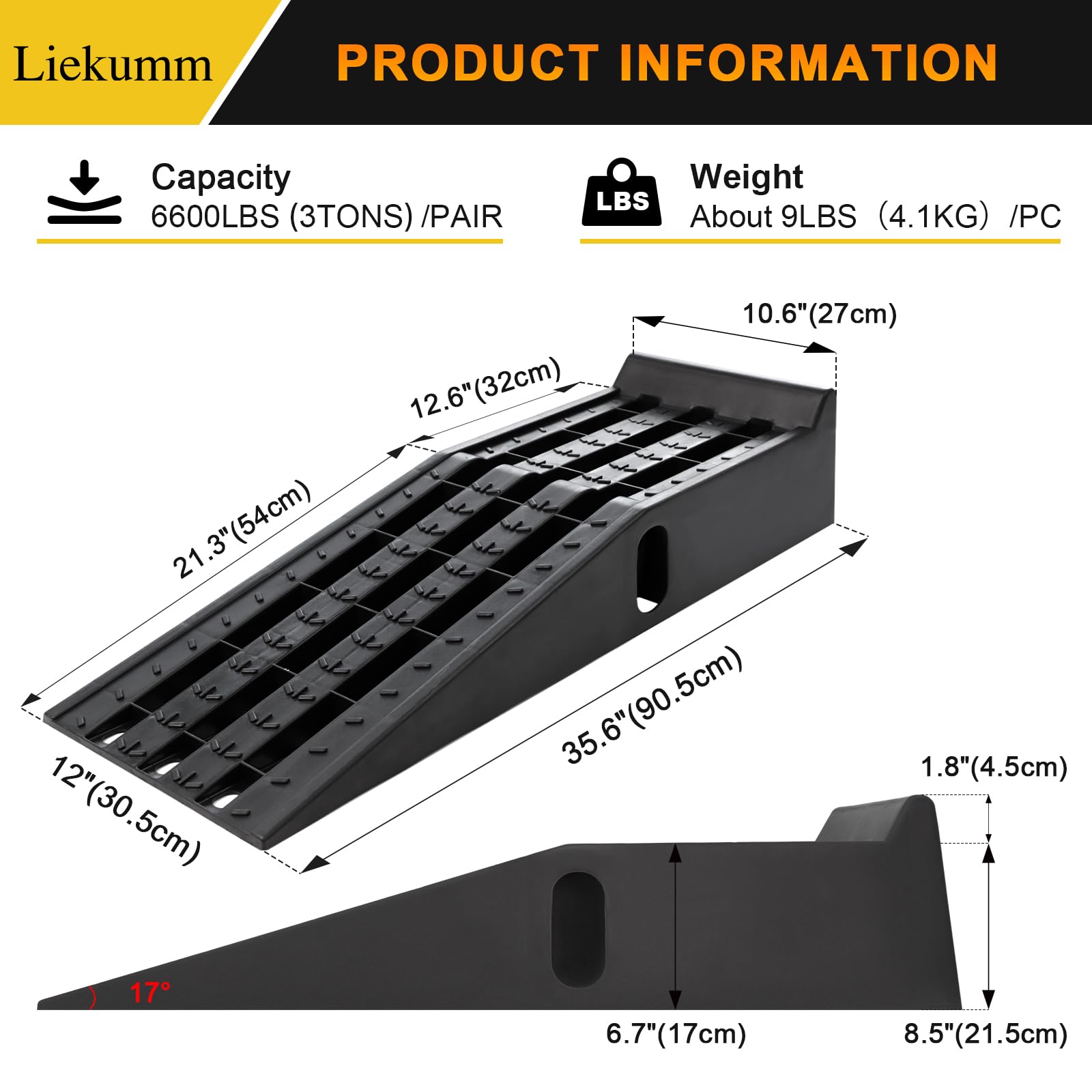 Snapklik.com : Car Ramps, Set Of 2 Car Service Ramps, Plastic Vehicle ...