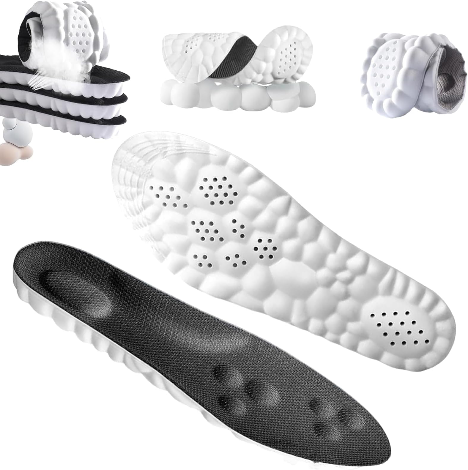 Amazon.com: 4D Insoles - 4D Cloud Technology Insole - Super Soft, Ultra ...