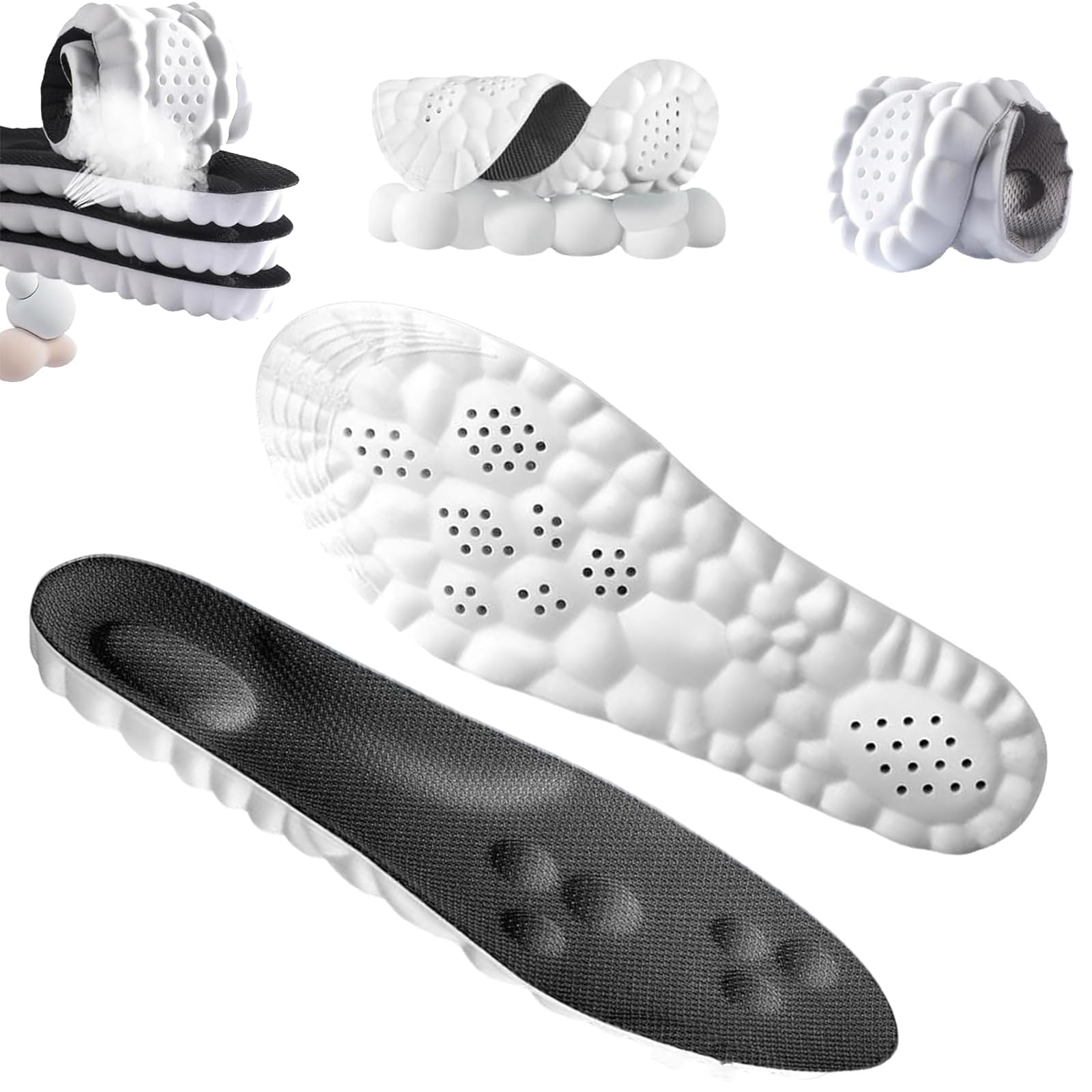 Amazon.com: 4D Insoles - 4D Cloud Technology Insole - Super Soft, Ultra ...