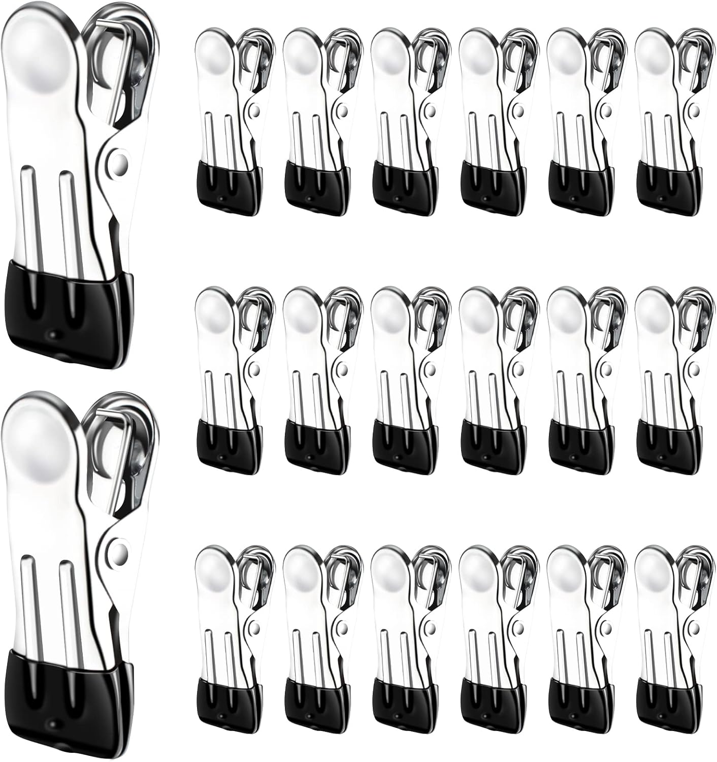 TamBee Clothes Pegs For Washing Line Pegs Stainless Steel Laundry Pegs ...