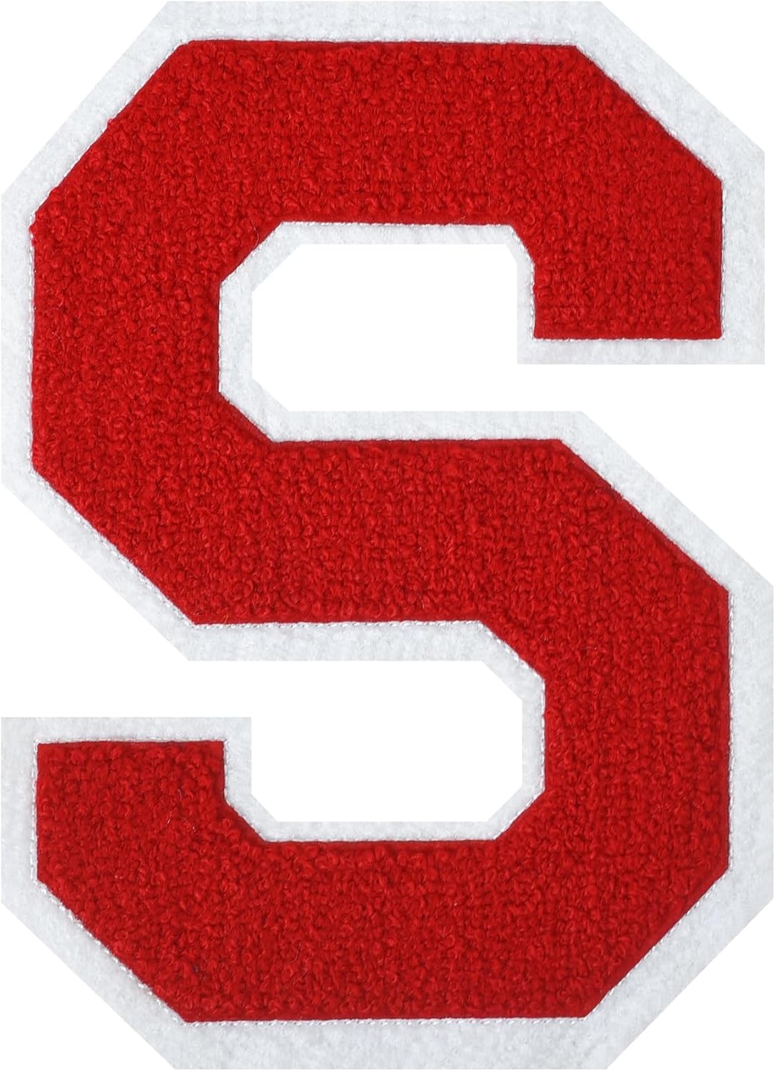 Amazon.com: 6-1/2" Iron-On Letter Patches - Red Chenille Large Varsity ...