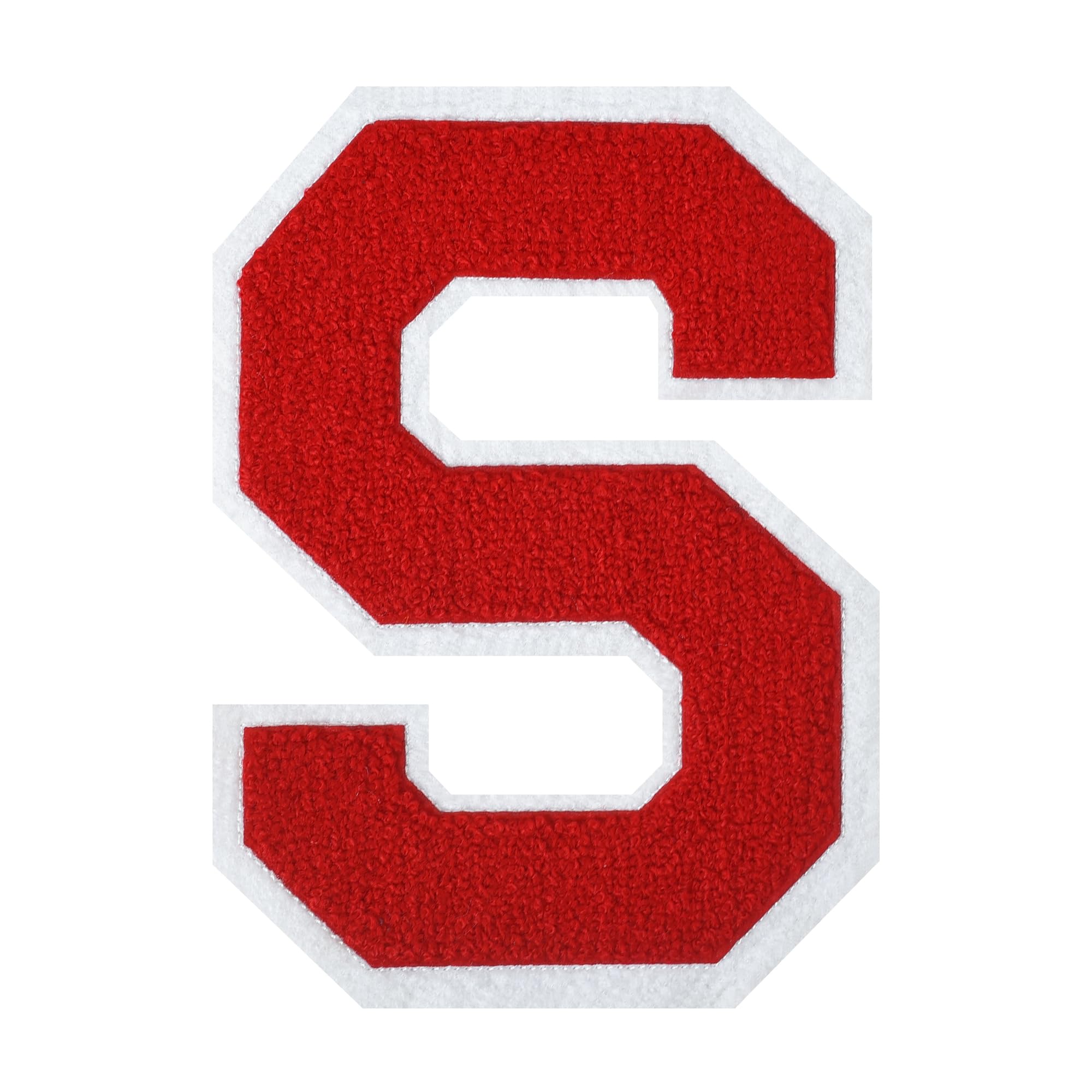 Red Varsity Letter A Wholesale Red Letter Patched Contrast Sleeve