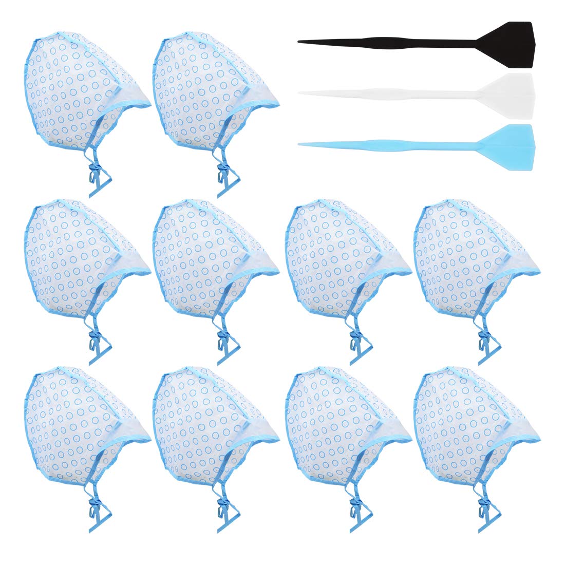 10 Pack Disposable Highlight Tipping Cap with Plastic Hooks Hair ...