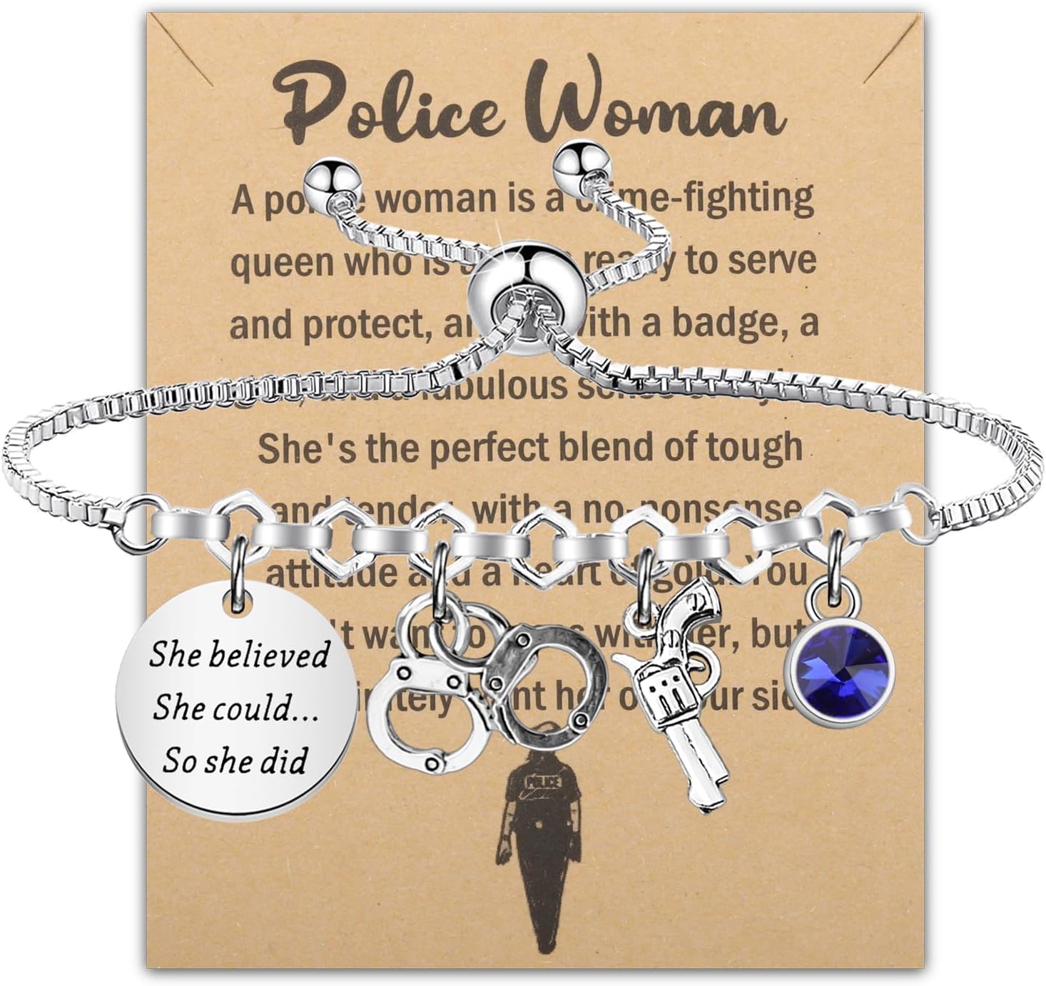 Amazon.com: FAADBUK Police Officer Gift for Her Police Women ...