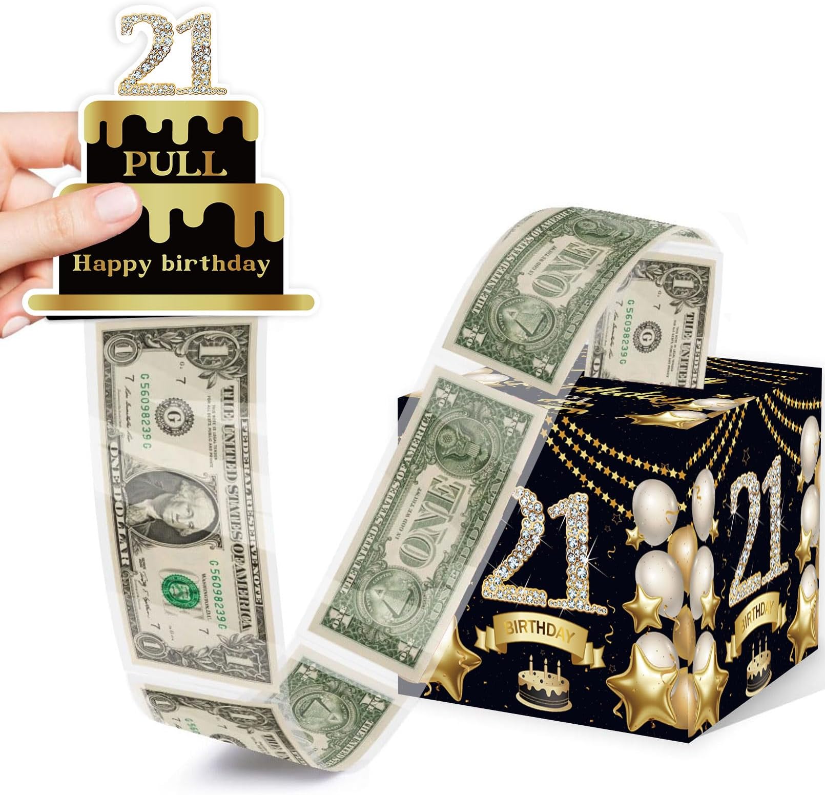 Amazon.com : 21st Birthday Decorations for Boys Girls - 21st Birthday ...