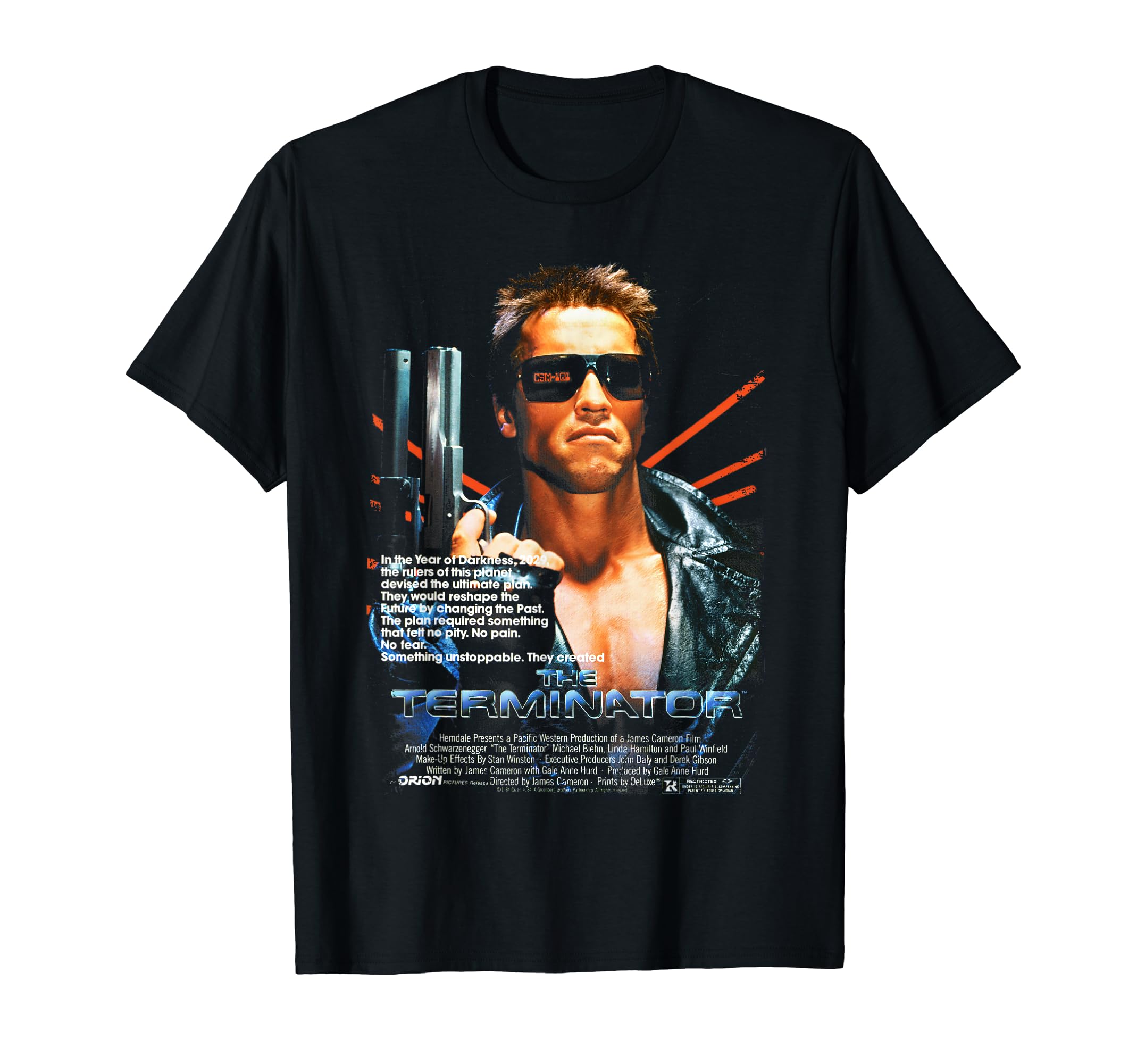 Amazon.com: The Terminator Poster Movie Retro Sci-Fi Time Traveler ...