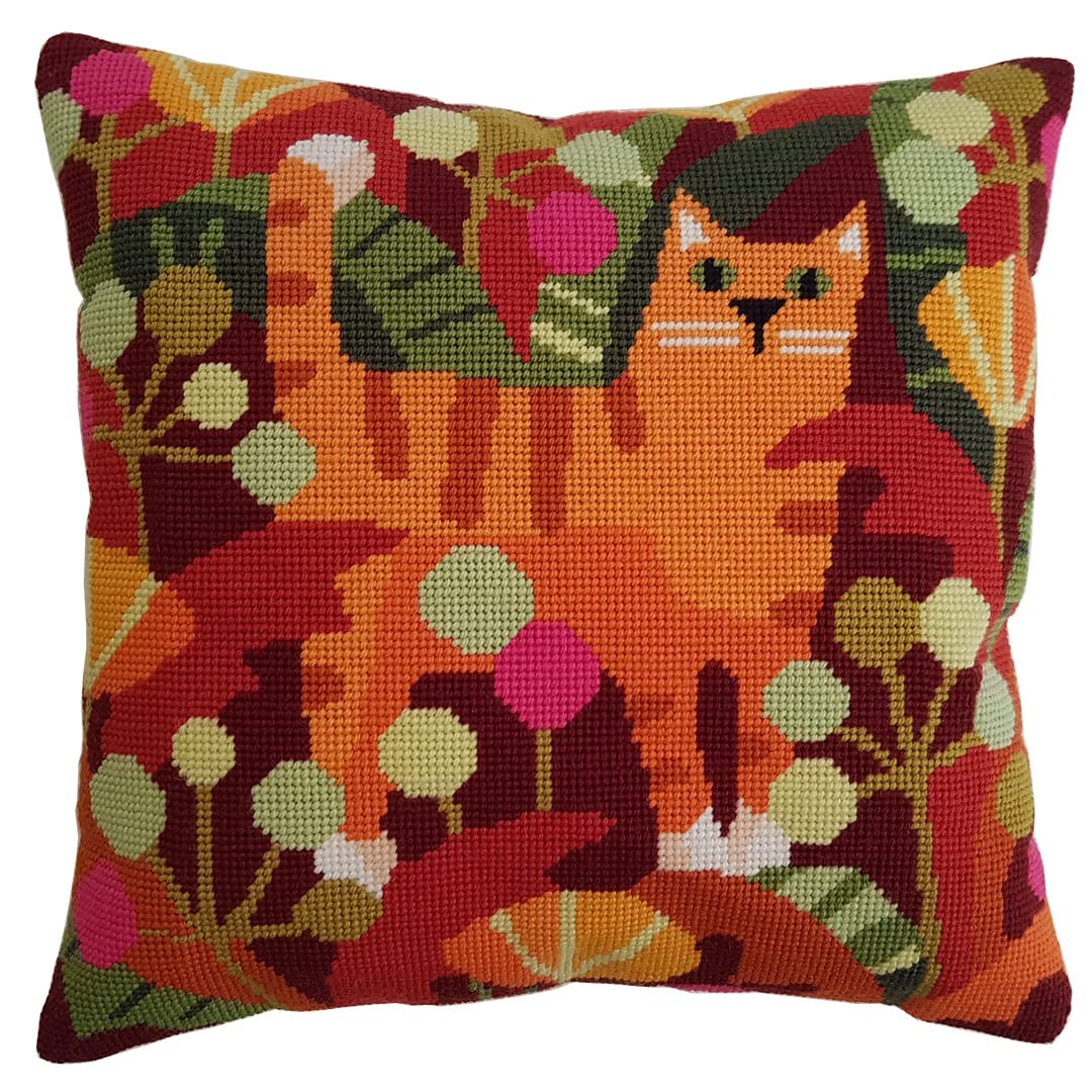 Heritage Crafts Tapestry Kit - Ginger Cat : Amazon.co.uk: Home & Kitchen